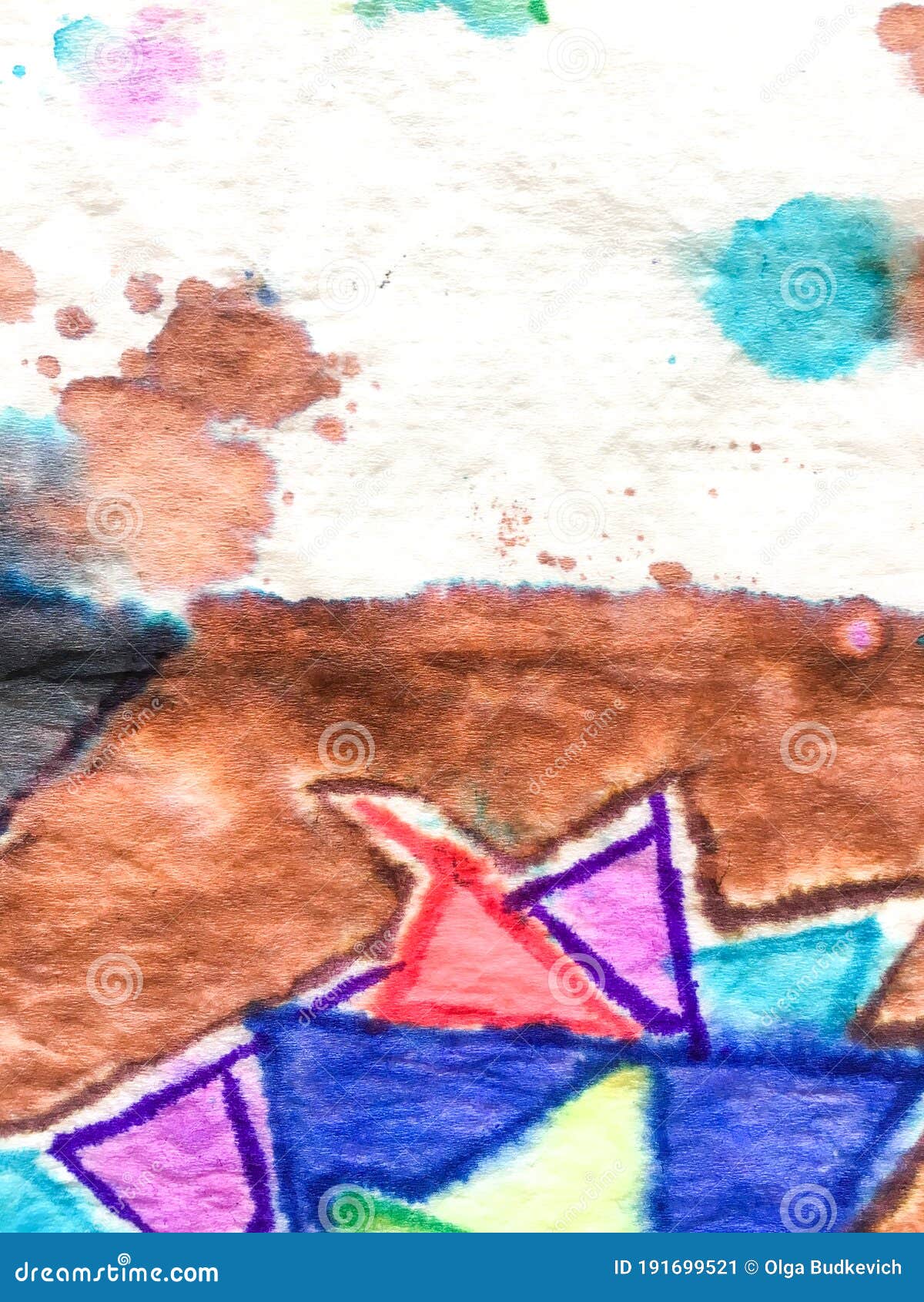 Hand Drawn Geometrical Pattern. Magic Geometry Stock Illustration ...