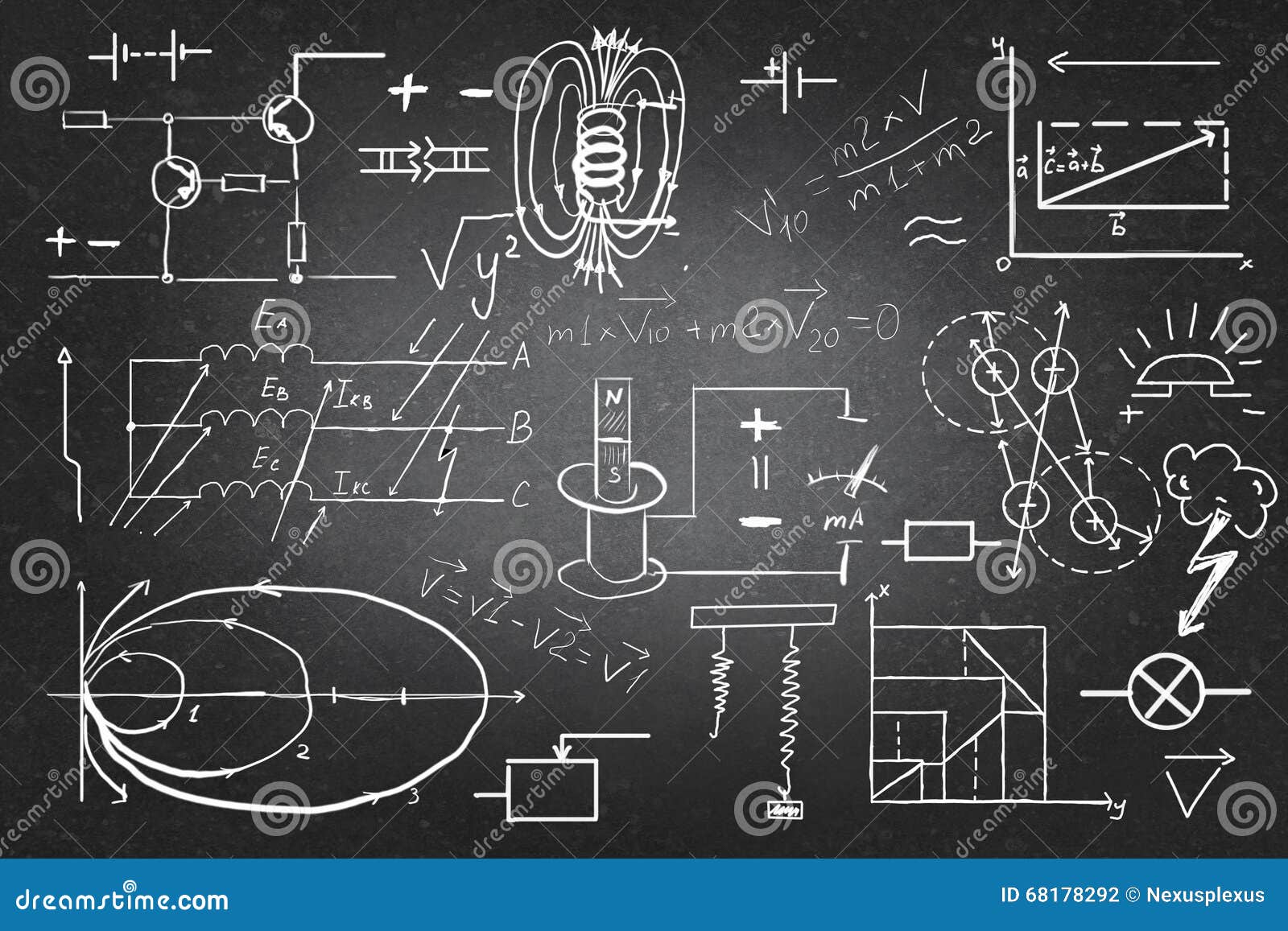 Hand drawn geometry set stock photo. Image of sketch - 68178292