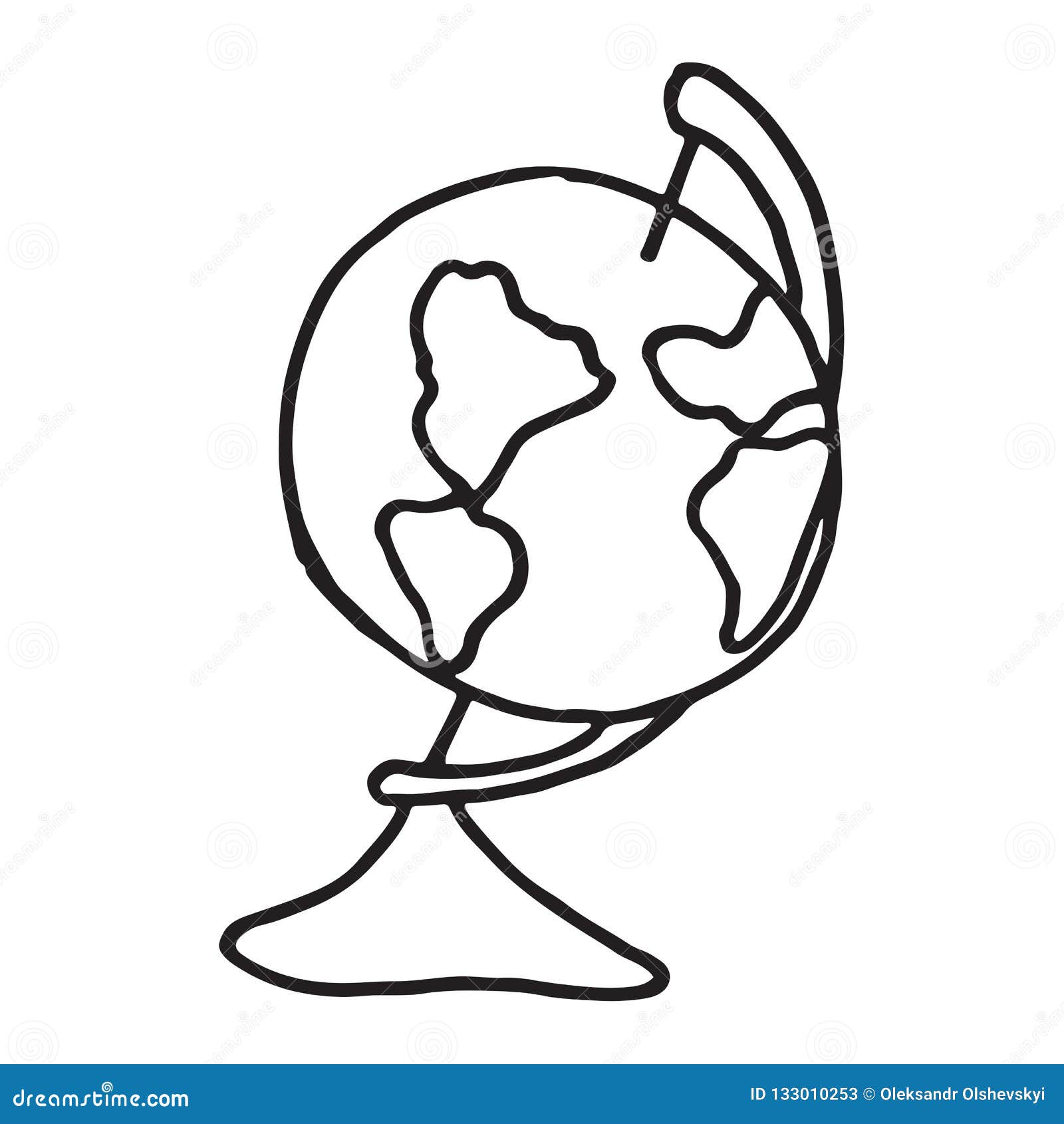 Hand Drawn Globe Isolated Stock Illustrations – 3,011 Hand Drawn Globe ...