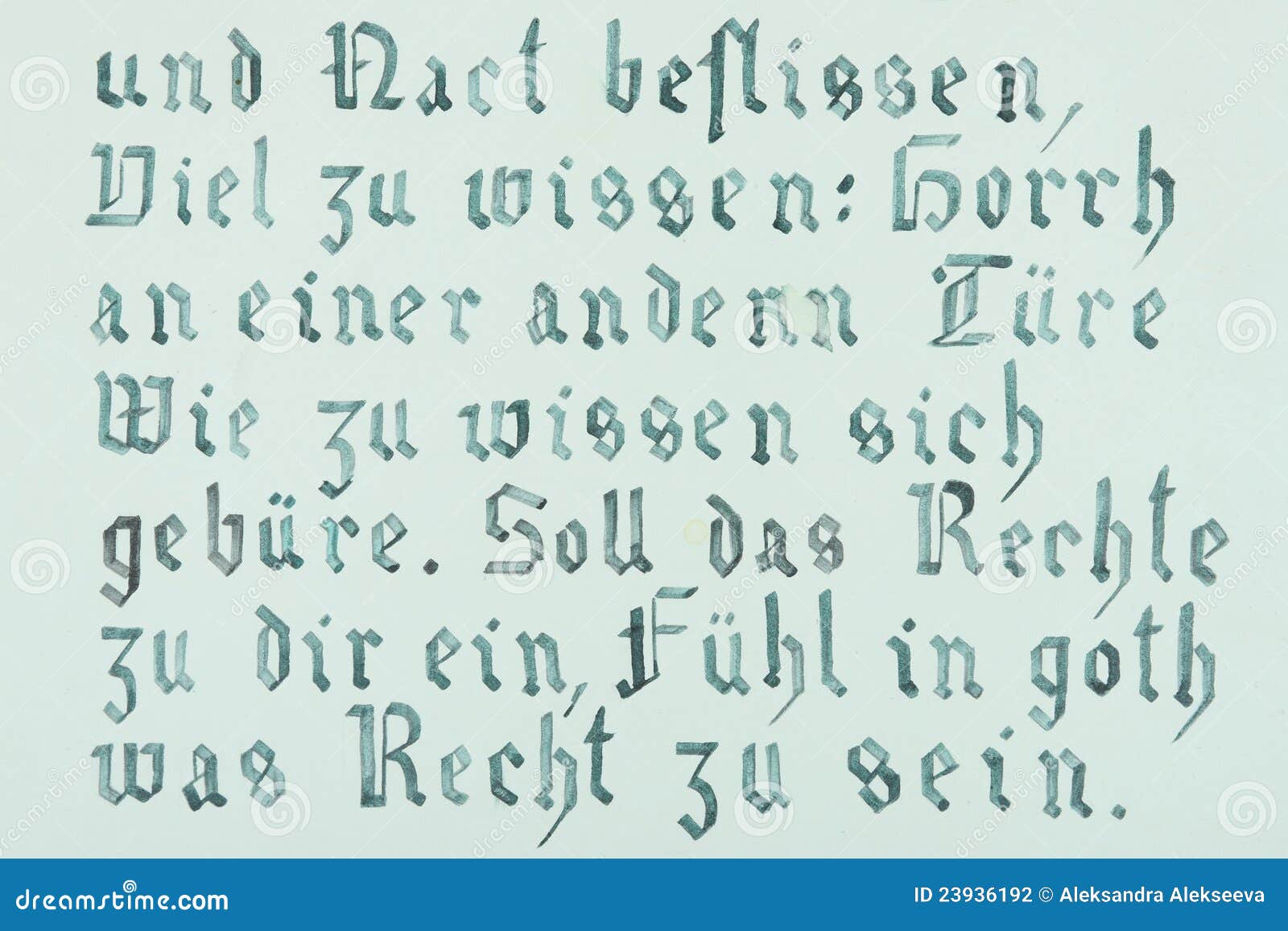 Hand Drawn Gothic Calligraphical Text Stock Illustrations – 2 Hand ...