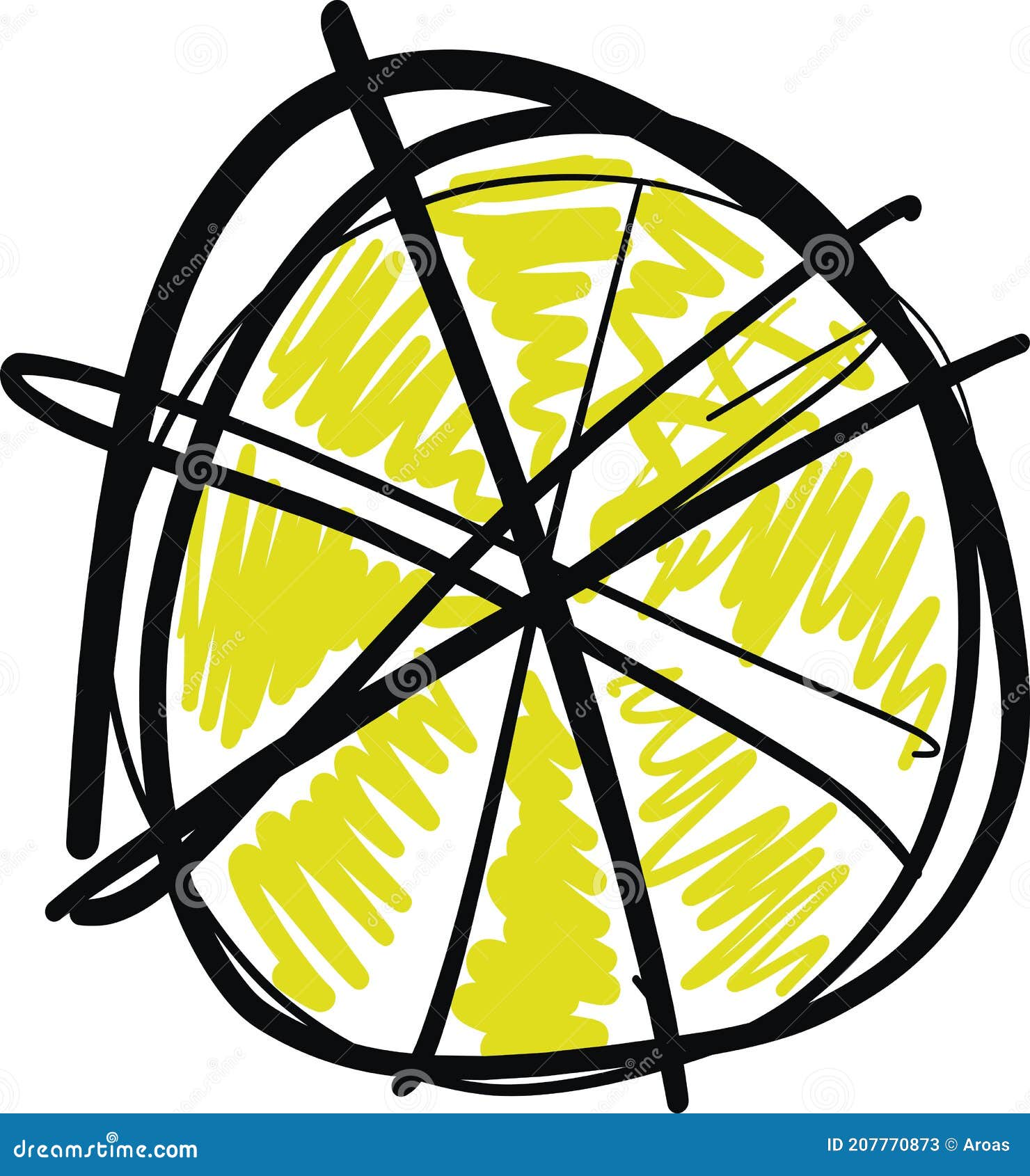 Hand Drawn Green Lemon Fruit Stock Vector - Illustration of ingredient ...