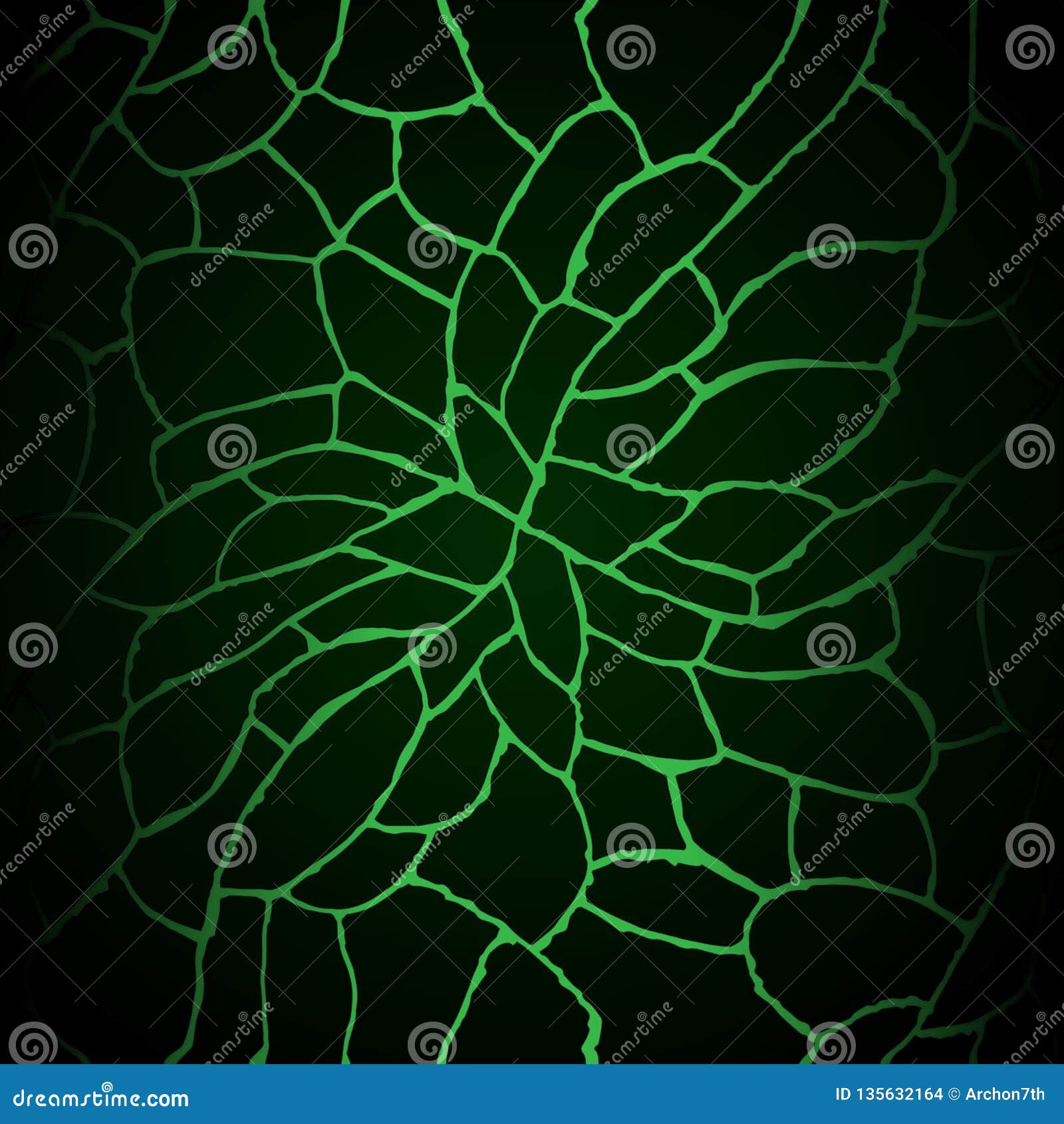 Hand Drawn Green Toxic Web Colored Doodle Graphic Column Pattern Stock ...