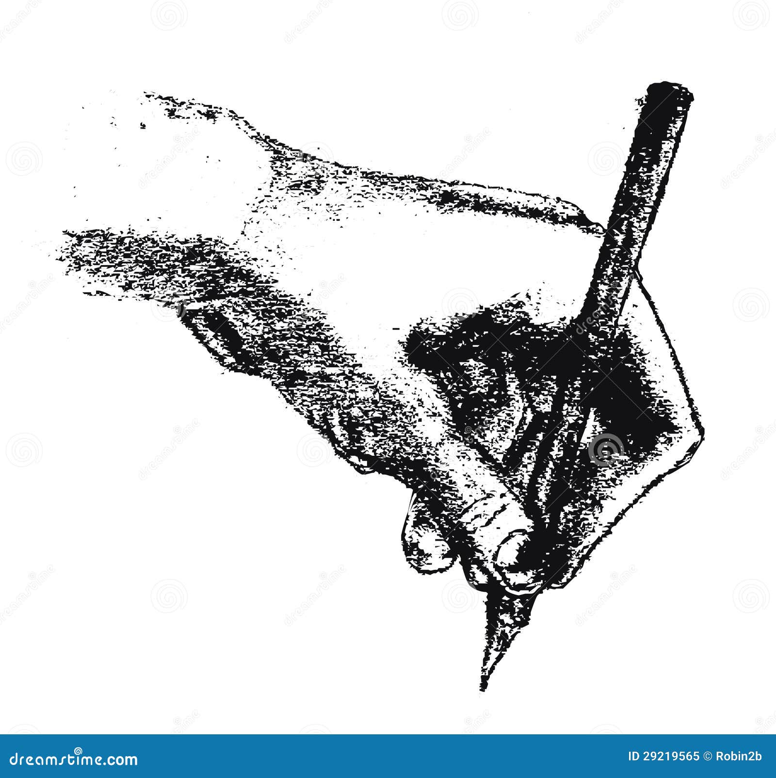 Hand drawn hand stock vector. Illustration of painting - 29219565