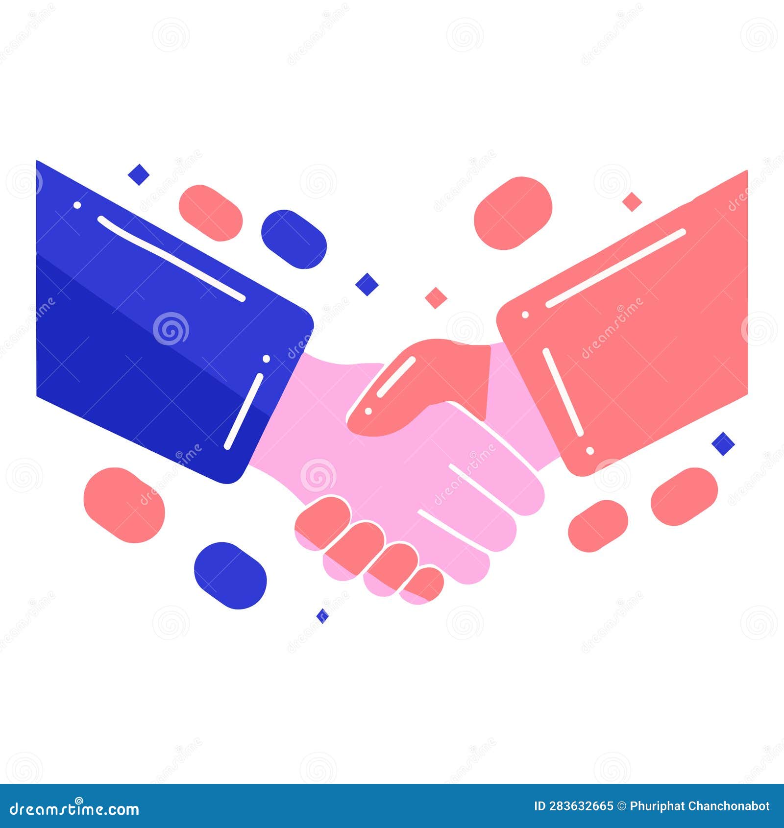 Handshake Friendship in Flat Style Isolated on Background Stock Vector ... Handshake Friendship in Flat Style Isolated on Background Stock Vector ...