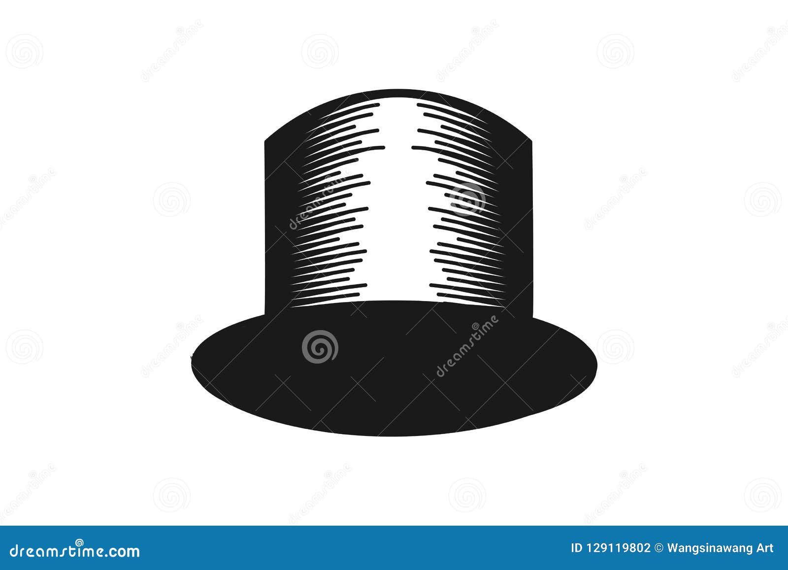 Hand Drawn Hat Logo Design Inspiration Isolated on White Backgrounds ...