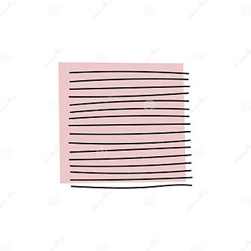 Hand Drawn Hatched Square. Doodle Style Stock Vector - Illustration of ...