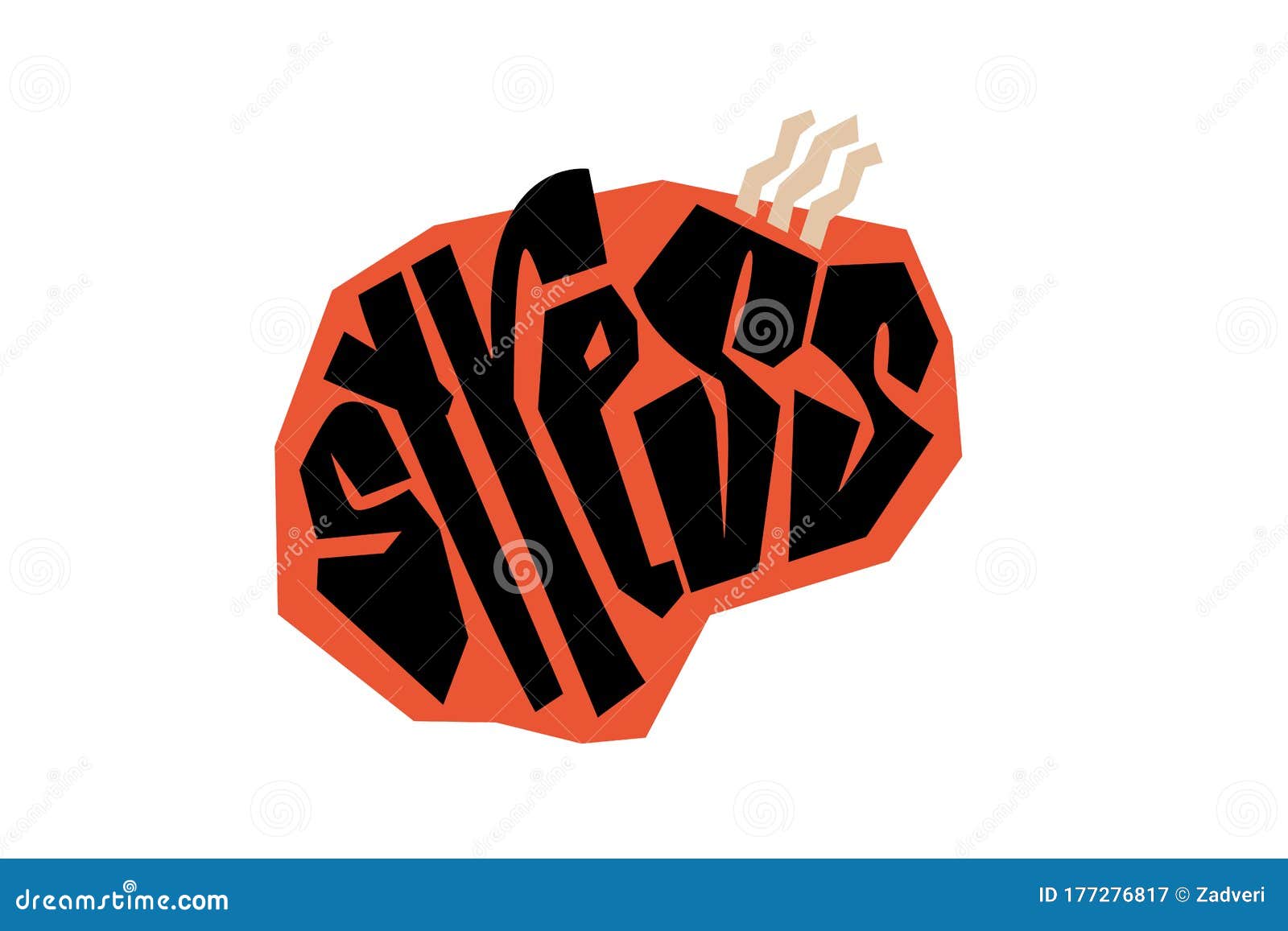 3D Word Stress On Yellow Background Royalty-Free Stock Image ...