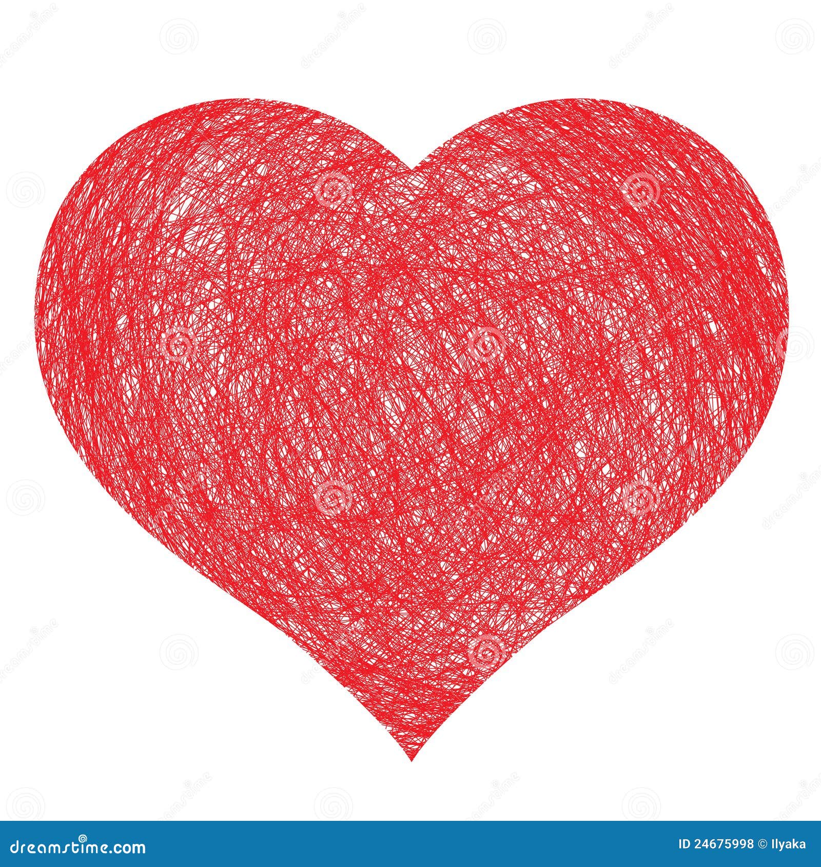 Hand Drawn Heart Vector Illustration | CartoonDealer.com #24675998