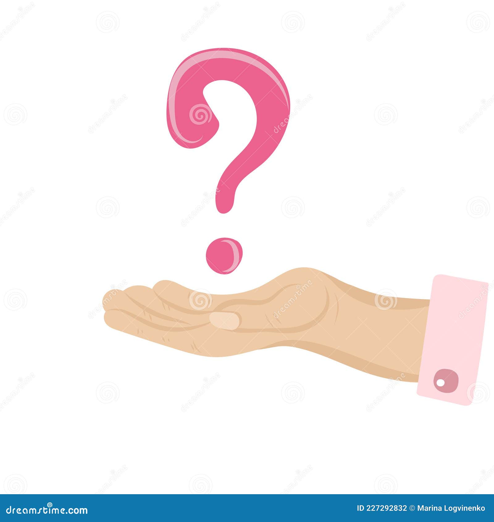 Human Question Mark Vector Illustration | CartoonDealer.com #52185428