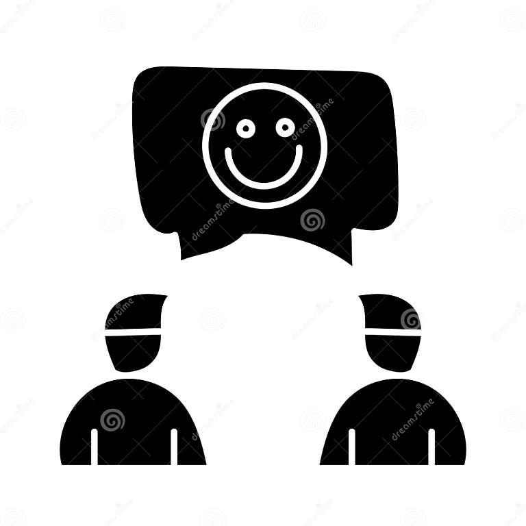 Hand Drawn Icon of Effective Communication Stock Vector - Illustration ...