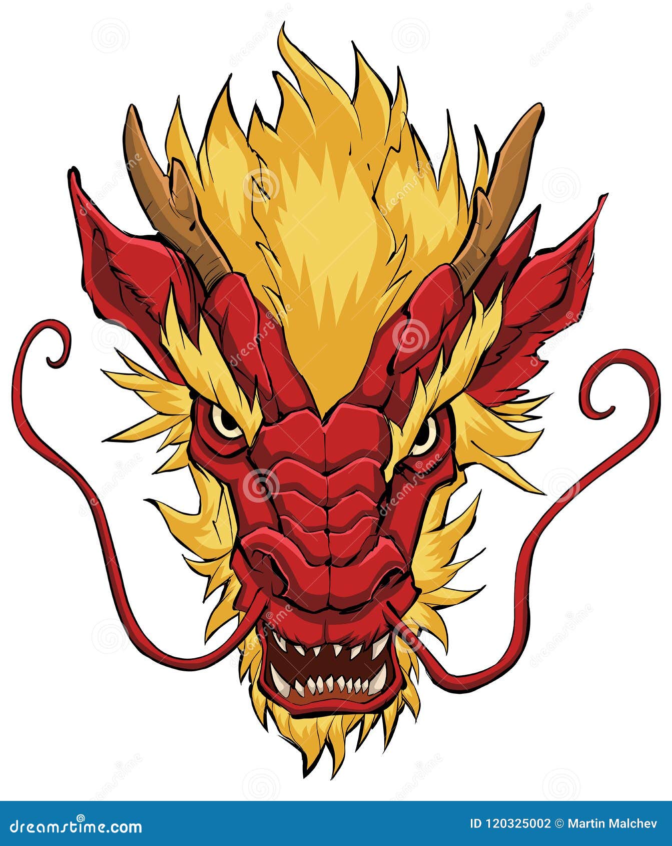 Chinese Dragon Head Red stock vector. Illustration of patriotism ... Chinese Dragon Head Red stock vector. Illustration of patriotism ...