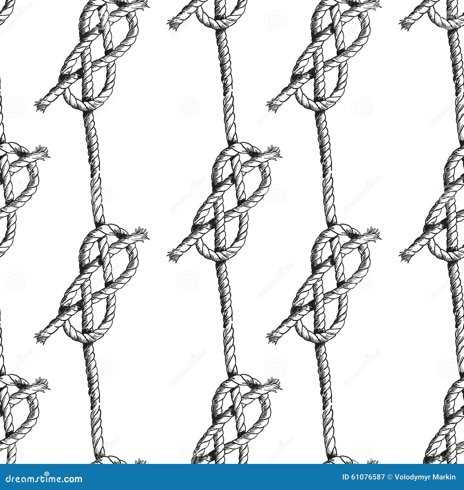 Hand Drawn Illustration Knots. Pattern. Vector Stock Vector ...