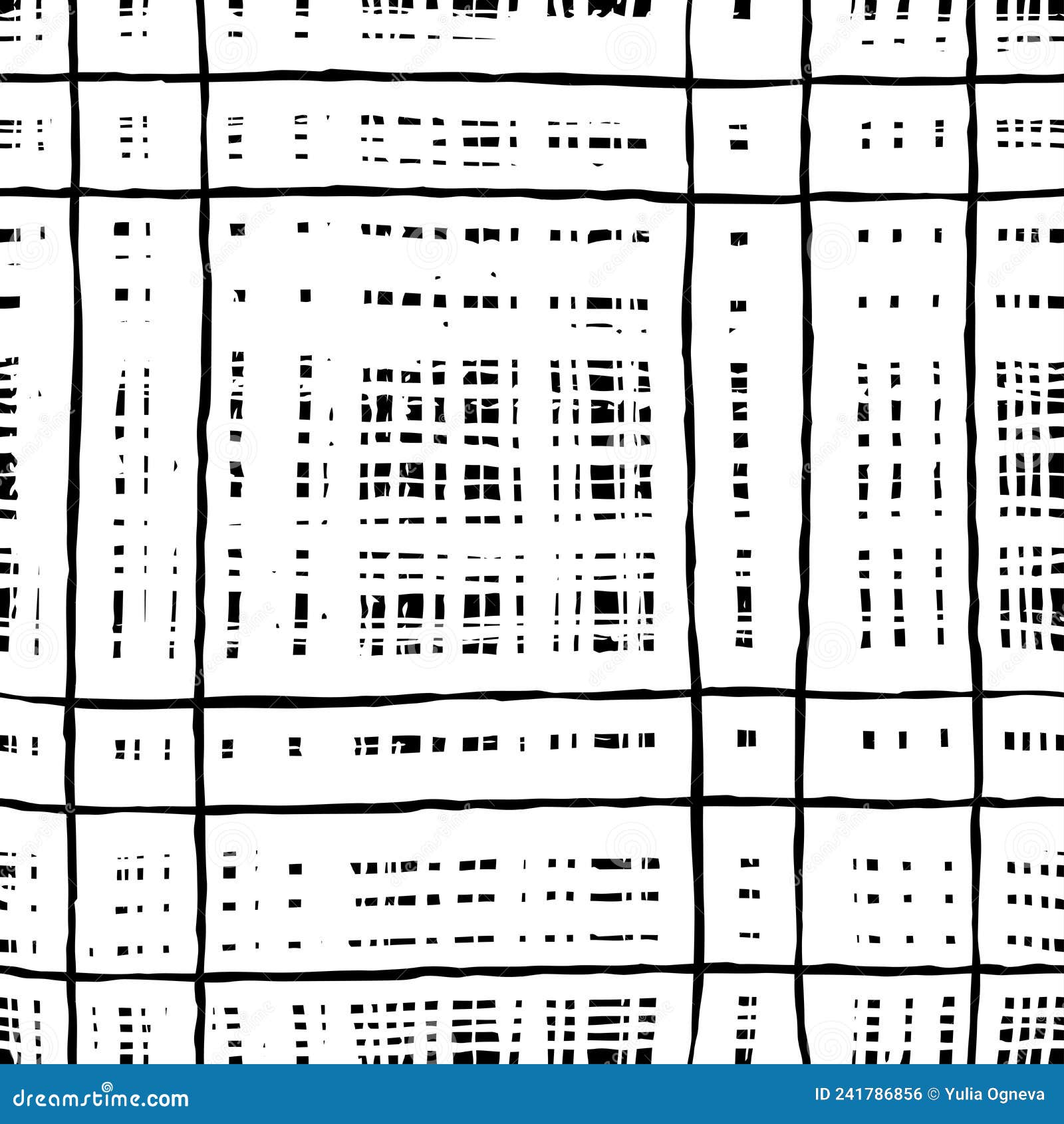 Seamless Pattern with Black Rhomb and Lines Isolated on White ...