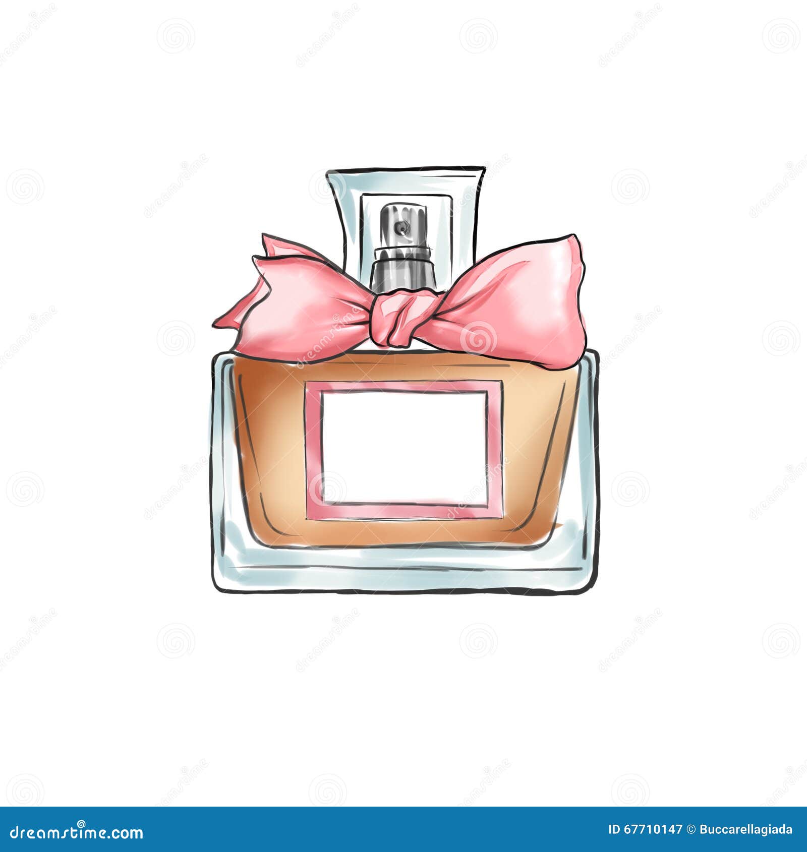 Perfume Bottle Of Perfume, Line Art Style, Simple Outline, Hand Drawing ...