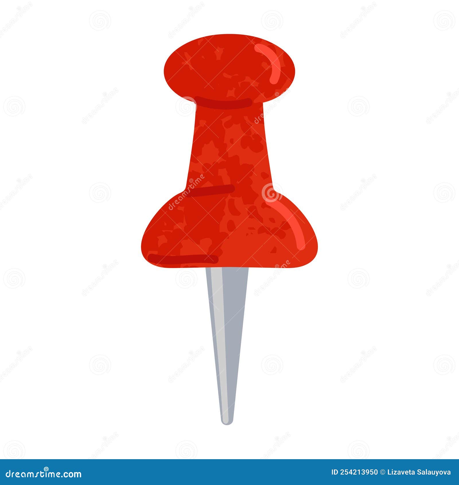 Hand Drawn Illustration of Pin Stock Vector - Illustration of school ...