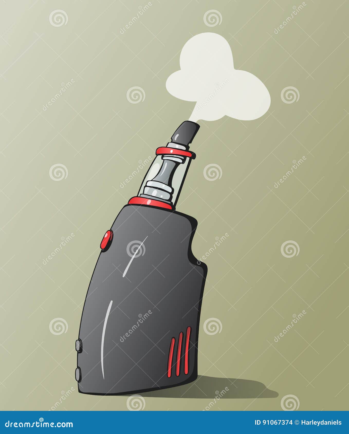 Vaping Device Mod Vector Illustration | CartoonDealer.com #73676810