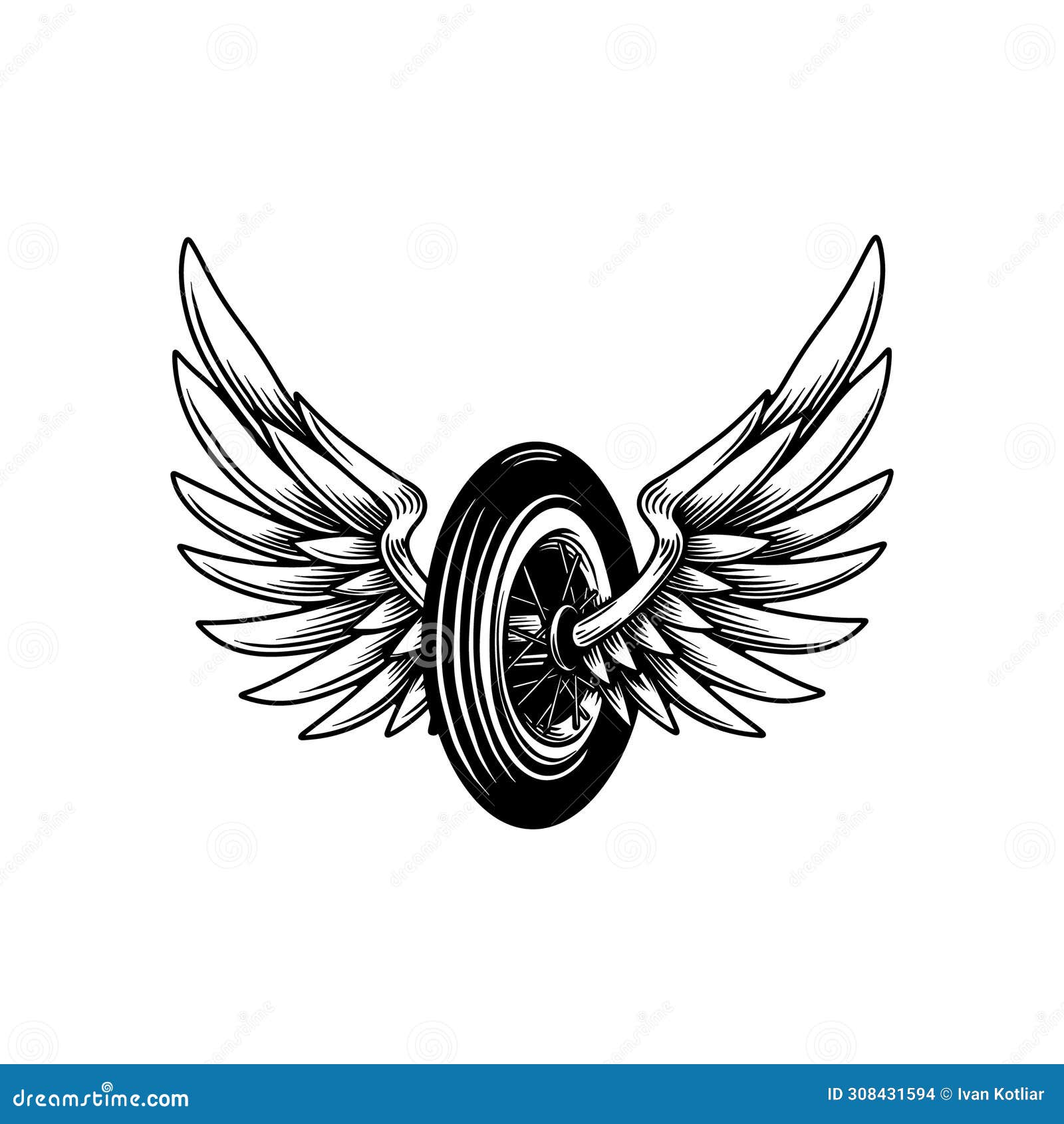 Winged Wheel Logo Template Royalty-Free Stock Photography ...