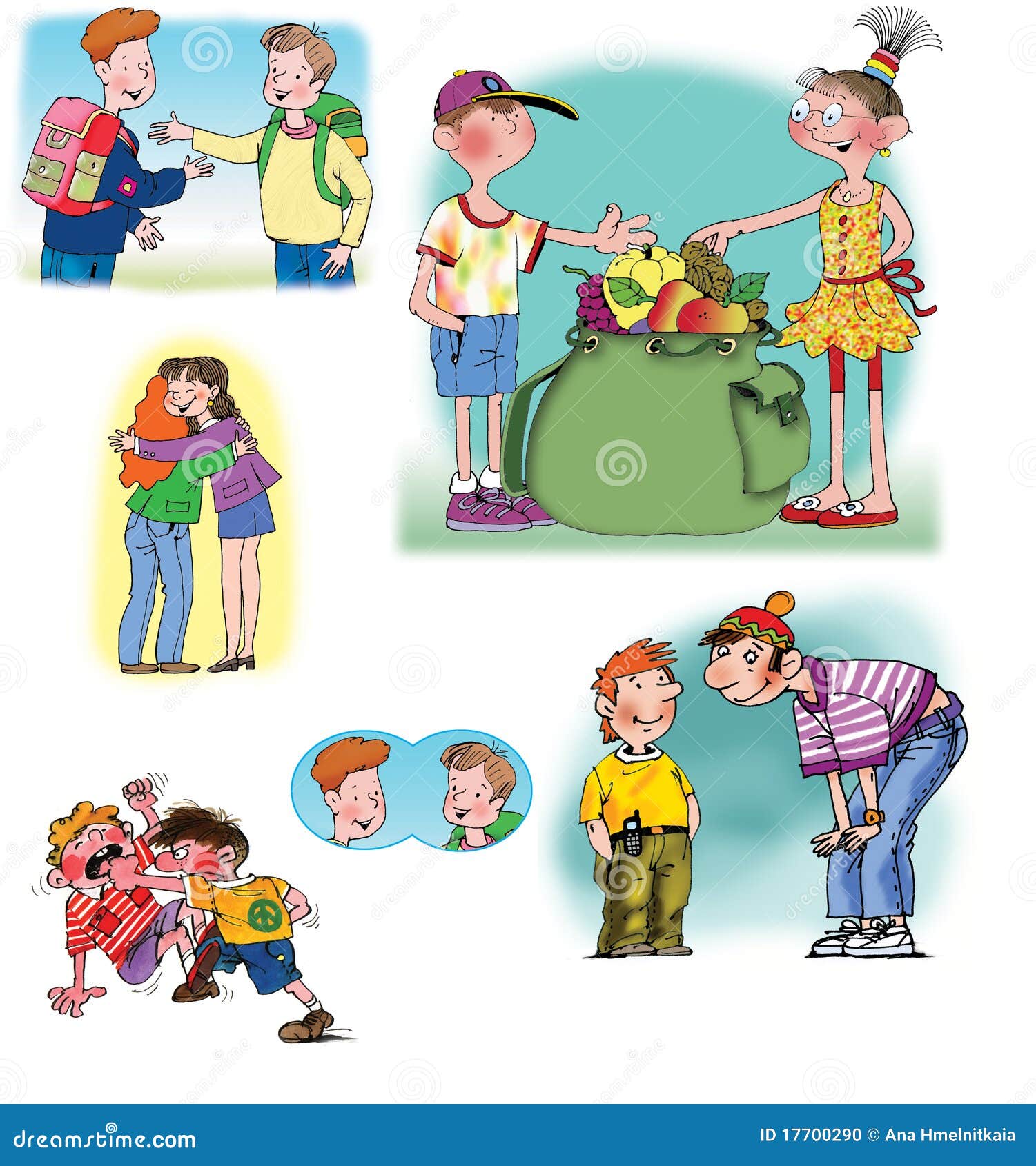 Hand Drawn Illustrations about People Relations Stock Illustration ...