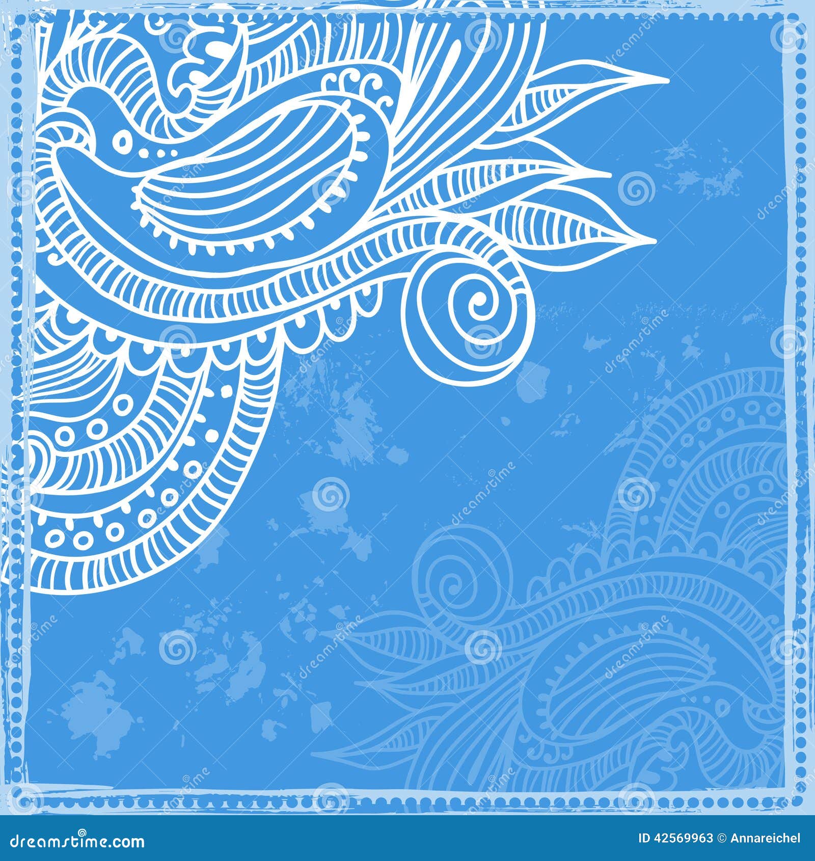 Hand drawn indian frame stock vector. Illustration of brochure - 42569963