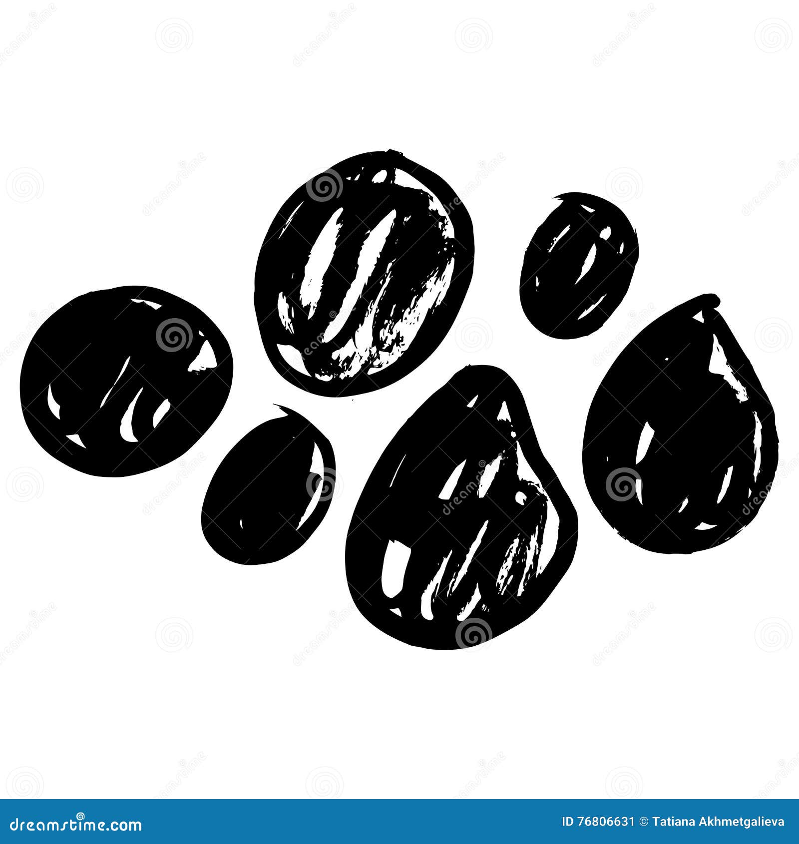 Hand-drawn ink collection stock vector. Illustration of fabric - 76806631