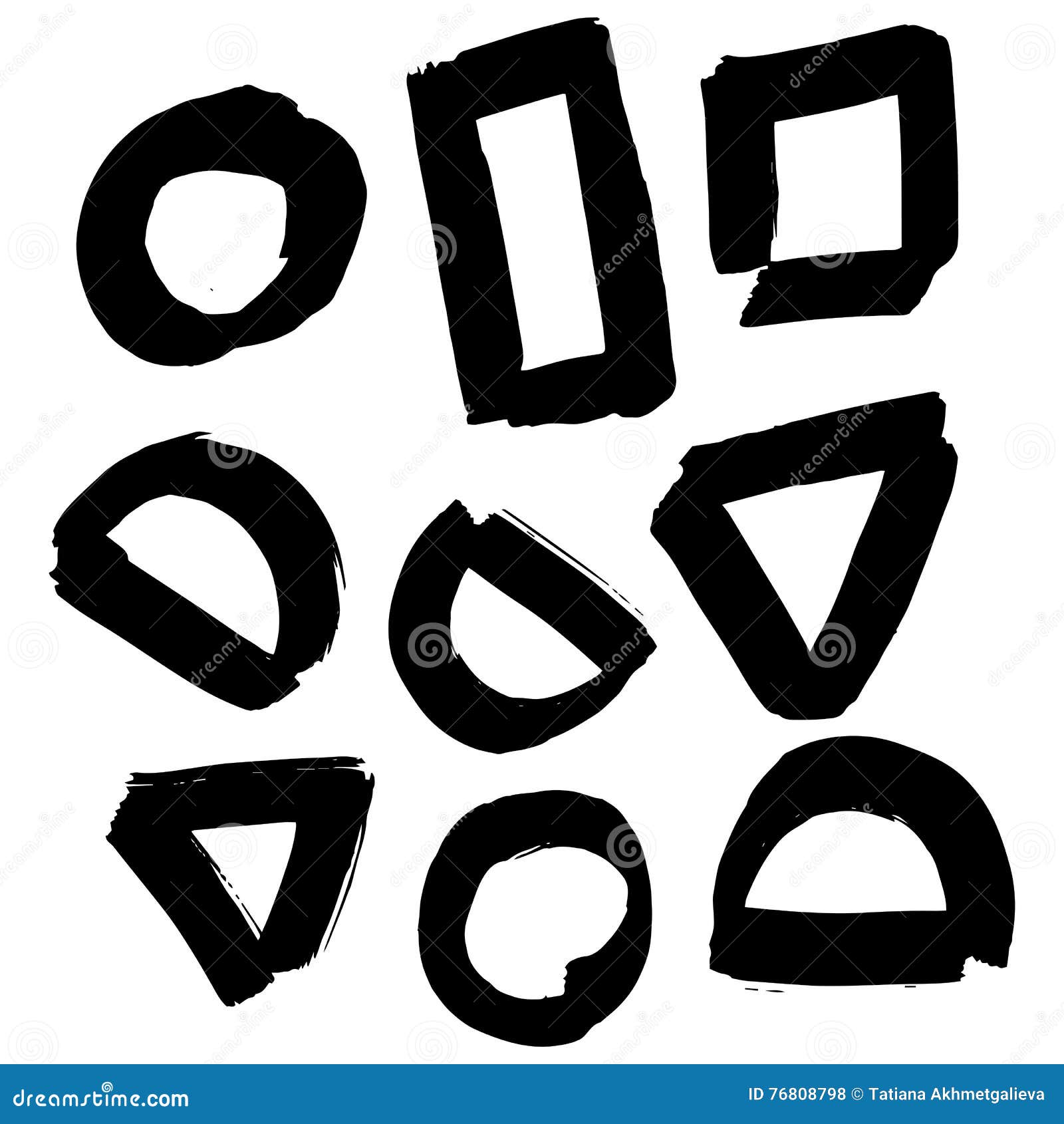 Hand-drawn ink collection stock vector. Illustration of handpainted ...