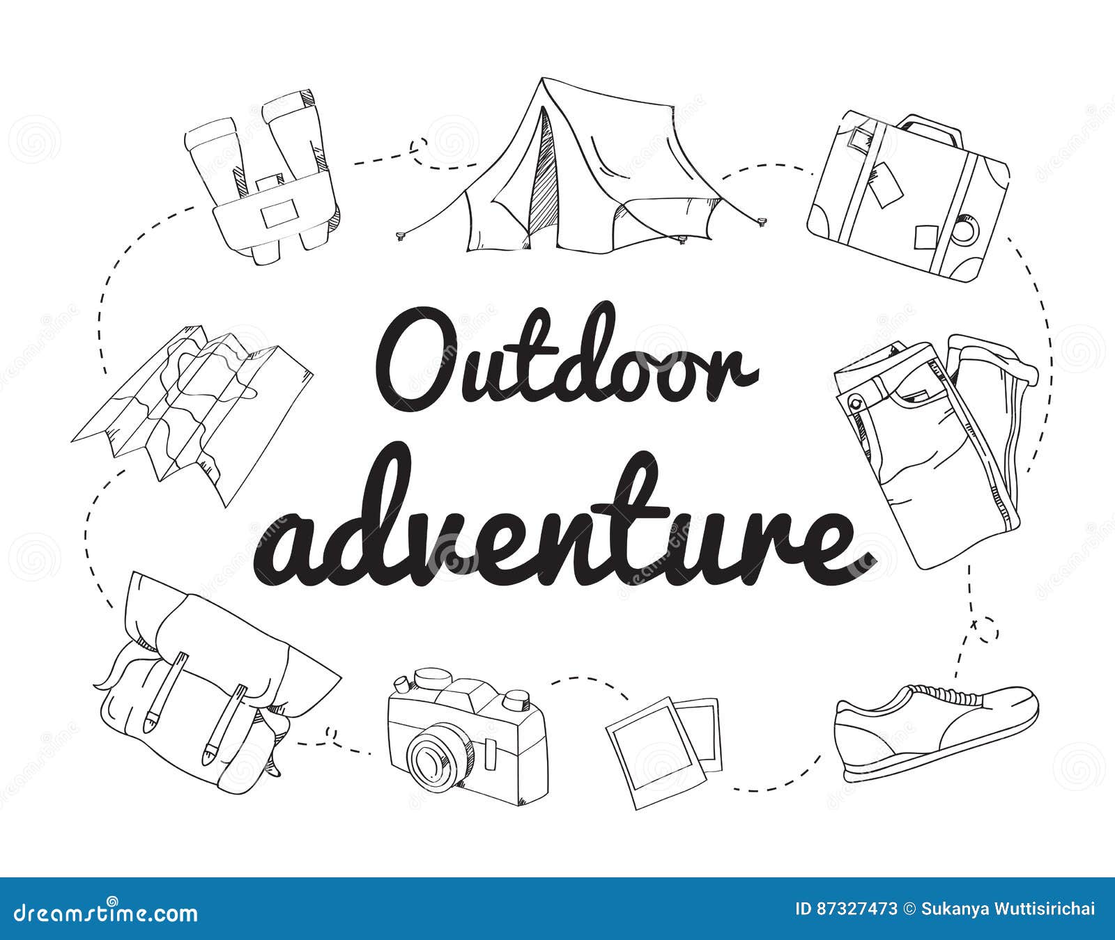 Hand Drawn Inspirational Quotes Typography. Stock Vector - Illustration ...