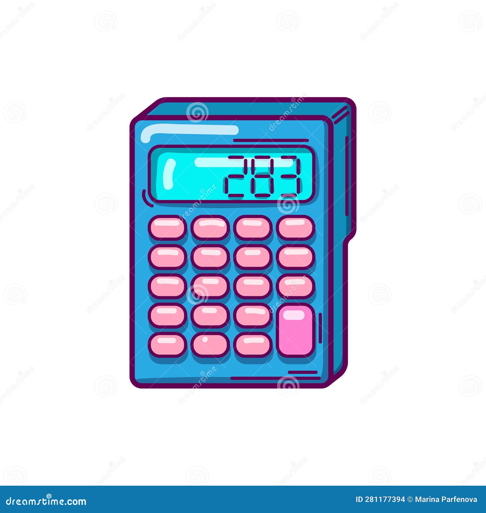 Hand Drawn Isometric Calculator in Doodle Style Isolated on White ... Hand Drawn Isometric Calculator in Doodle Style Isolated on White ...