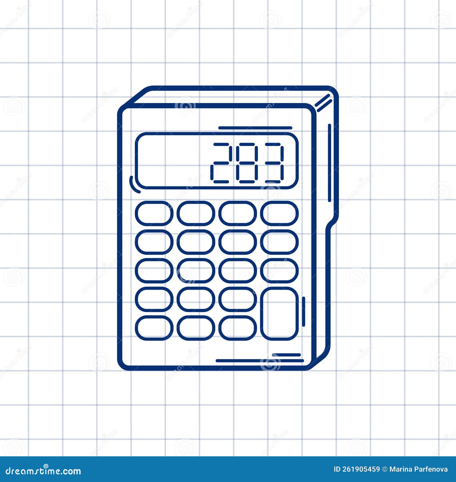 Hand Drawn Isometric Calculator in Sketch Style Isolated on White ... Hand Drawn Isometric Calculator in Sketch Style Isolated on White ...