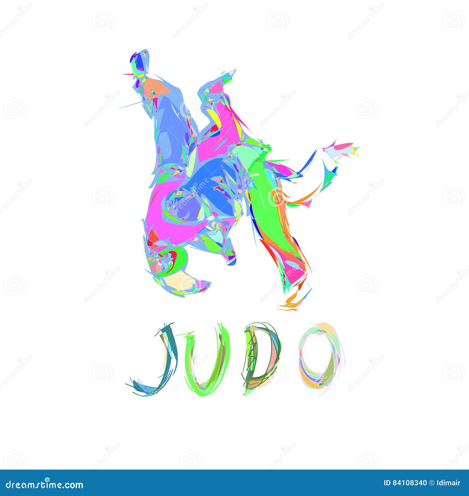 Judo Throw Icon Clipart Avatar Logotype Isolated Illustration Cartoon ...
