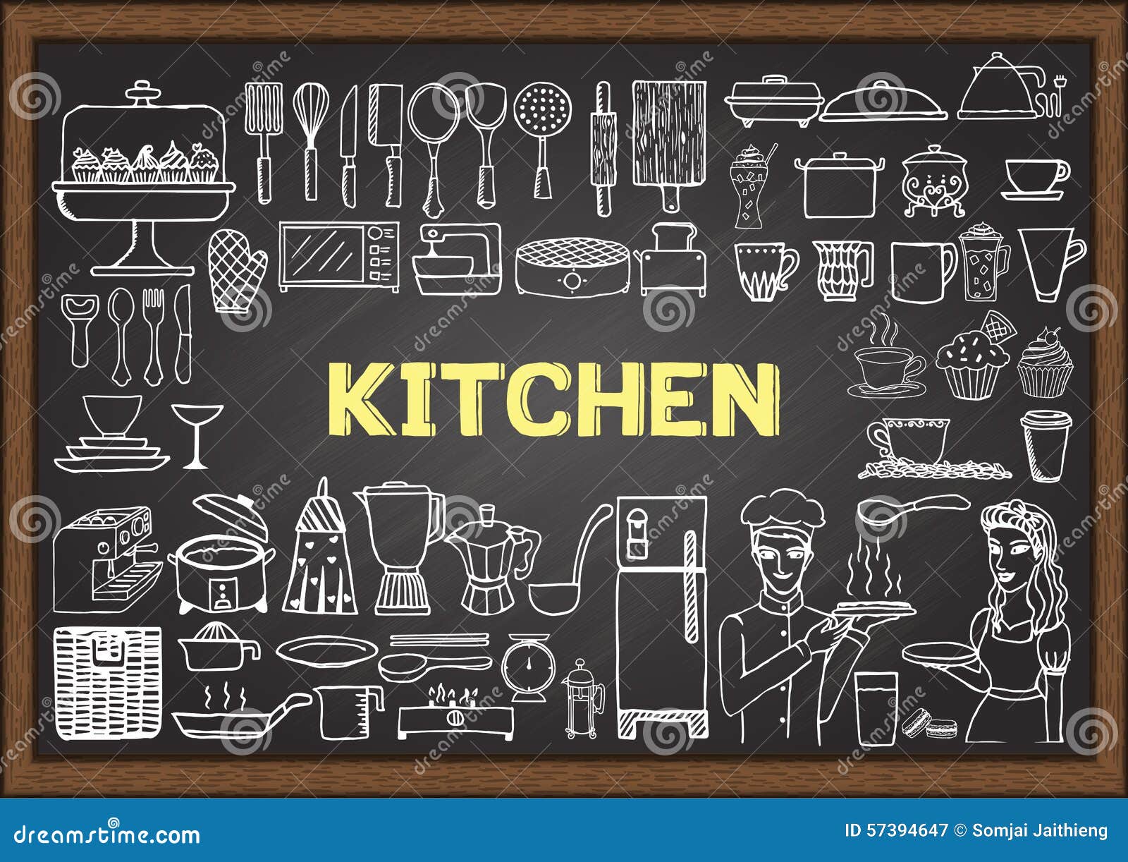 Kitchen Equipment Sale Logos Set Cartoon Vector | CartoonDealer.com ...