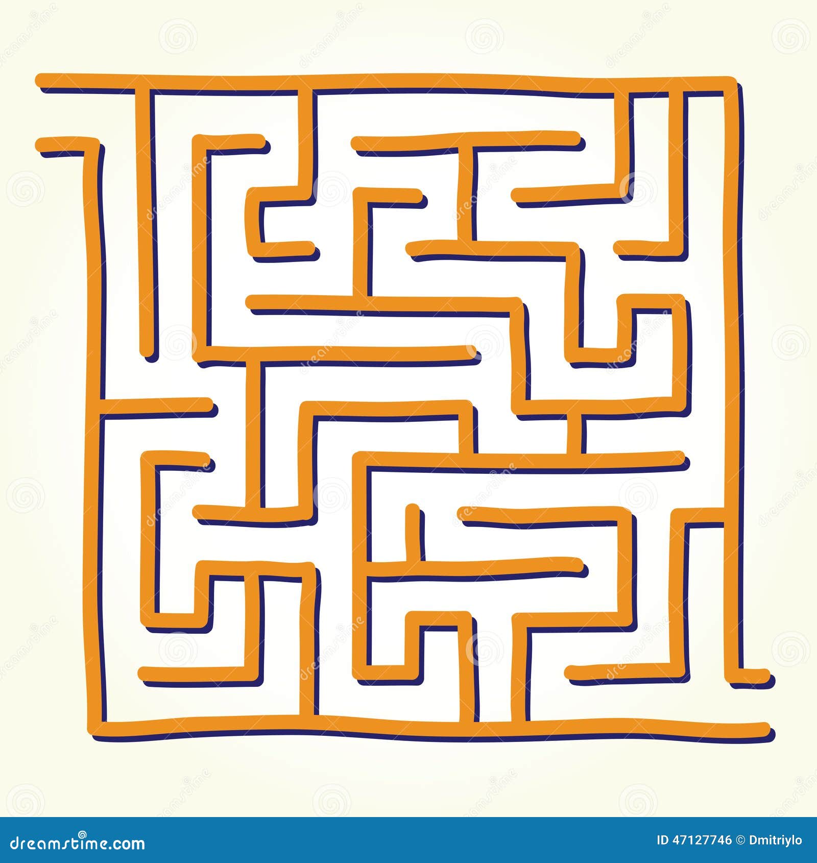 Hand Drawn Labyrinth Vector | CartoonDealer.com #47127746