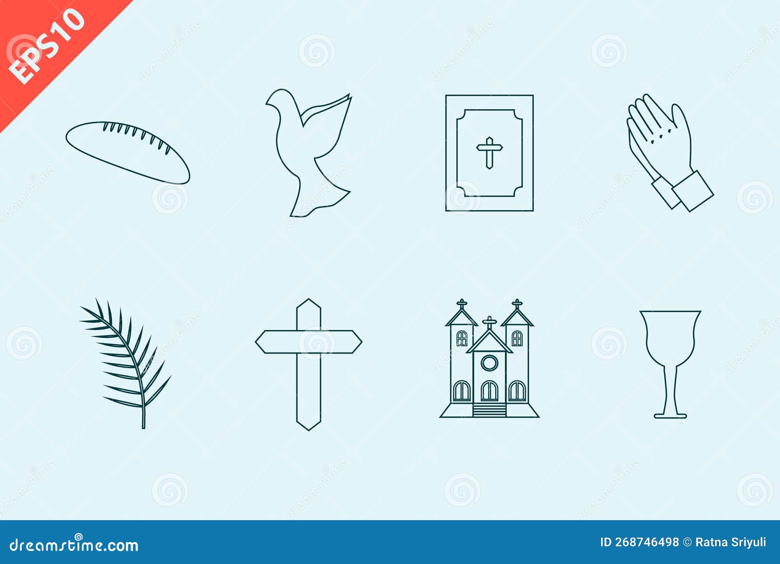 Hand Drawn Lent Icon Symbol Design Vector Flat Isolated Illustration ...