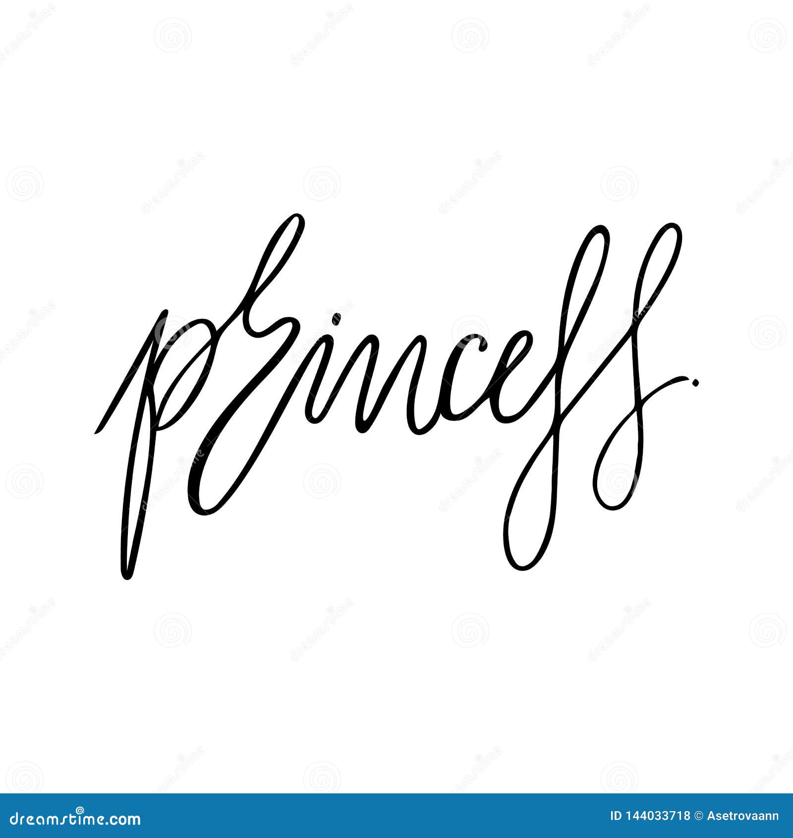 Hand Drawn Lettering. Ballet Calligraphy. Hand Made Illustration. Stock ...