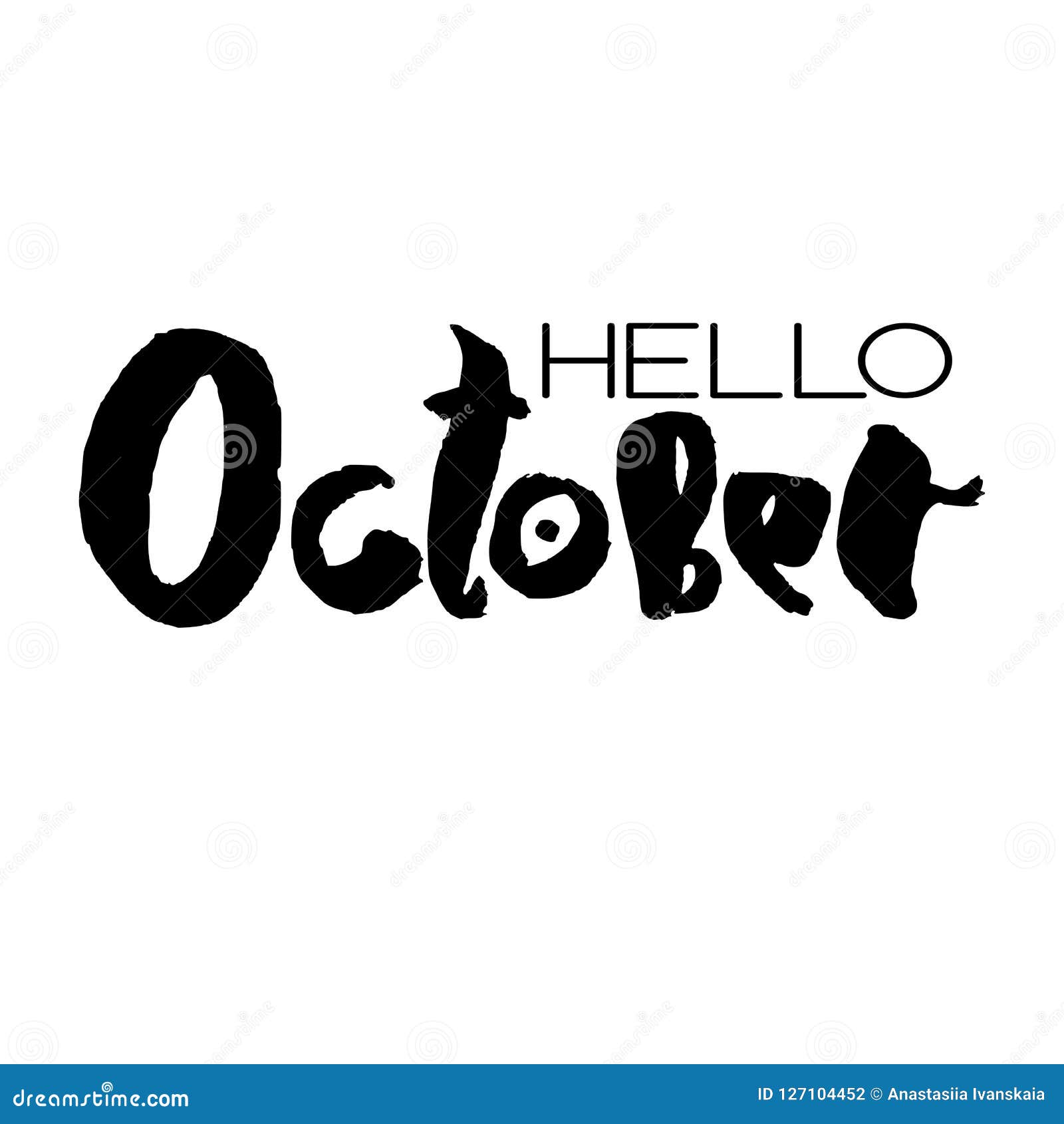 Hand Drawn Lettering Element, Months Set, Vector Stock Vector ...