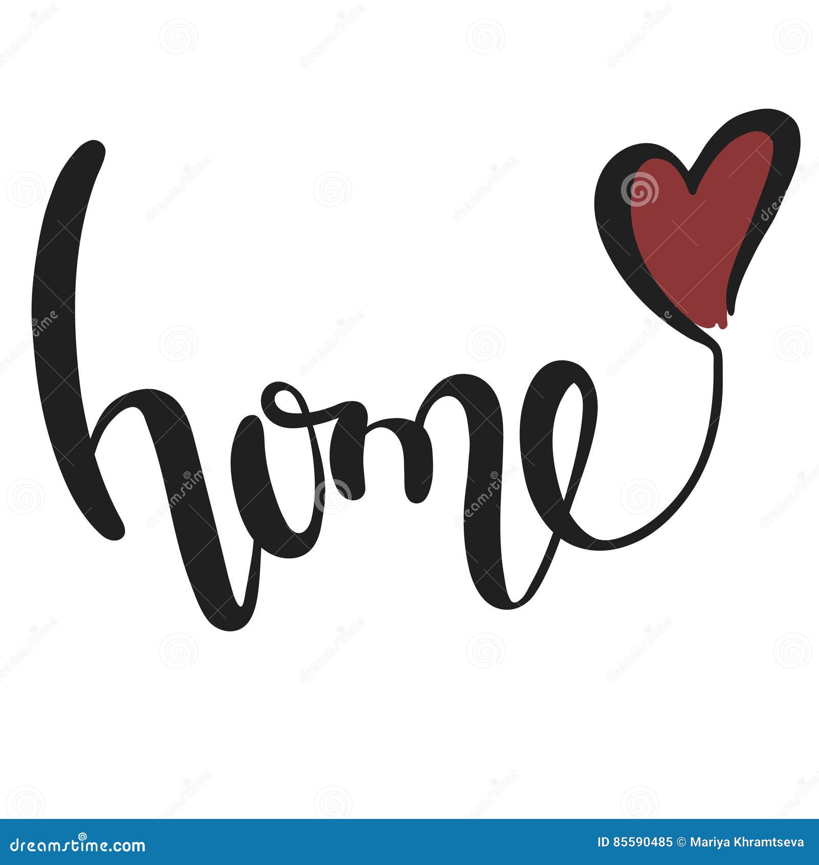 Hand drawn lettering stock vector. Illustration of phrase - 85590485