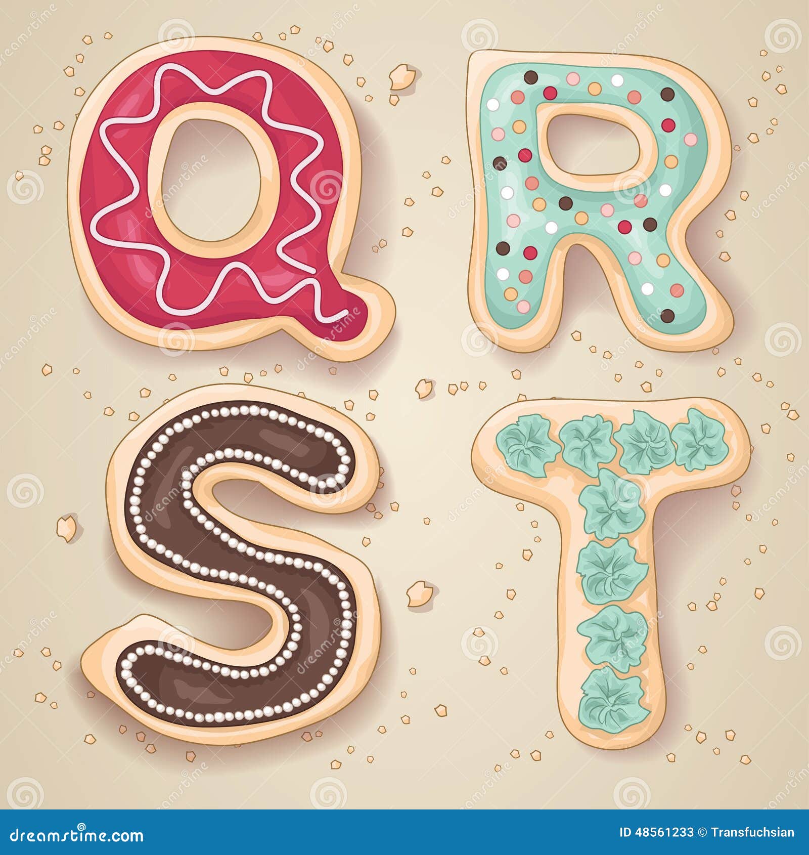 Letters Pastry Stock Illustrations – 1,600 Letters Pastry Stock ...