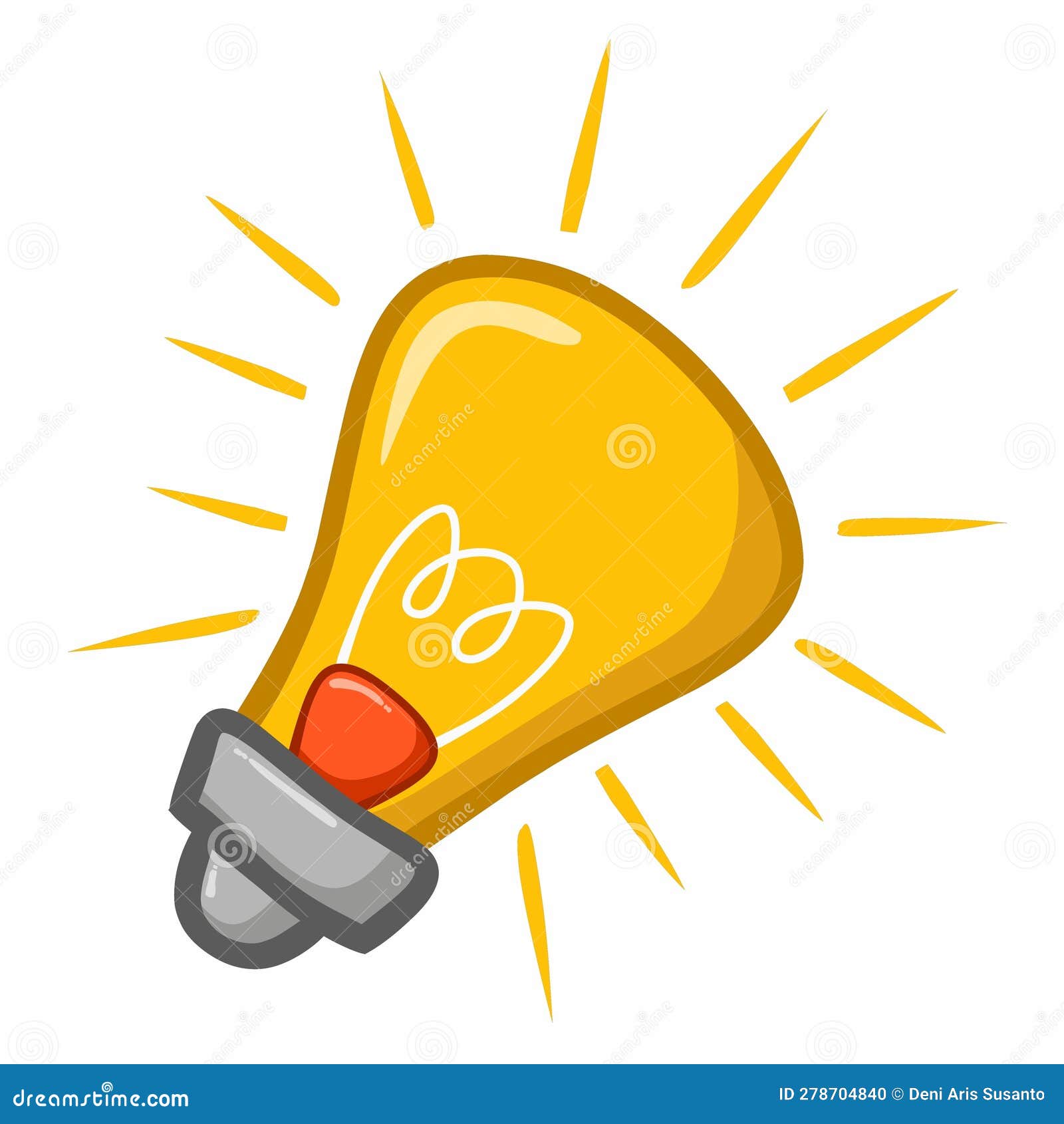 Hand Drawn Light Bulb Doodle, Hand Drawn Light Bulb Doodle Stock Vector ...