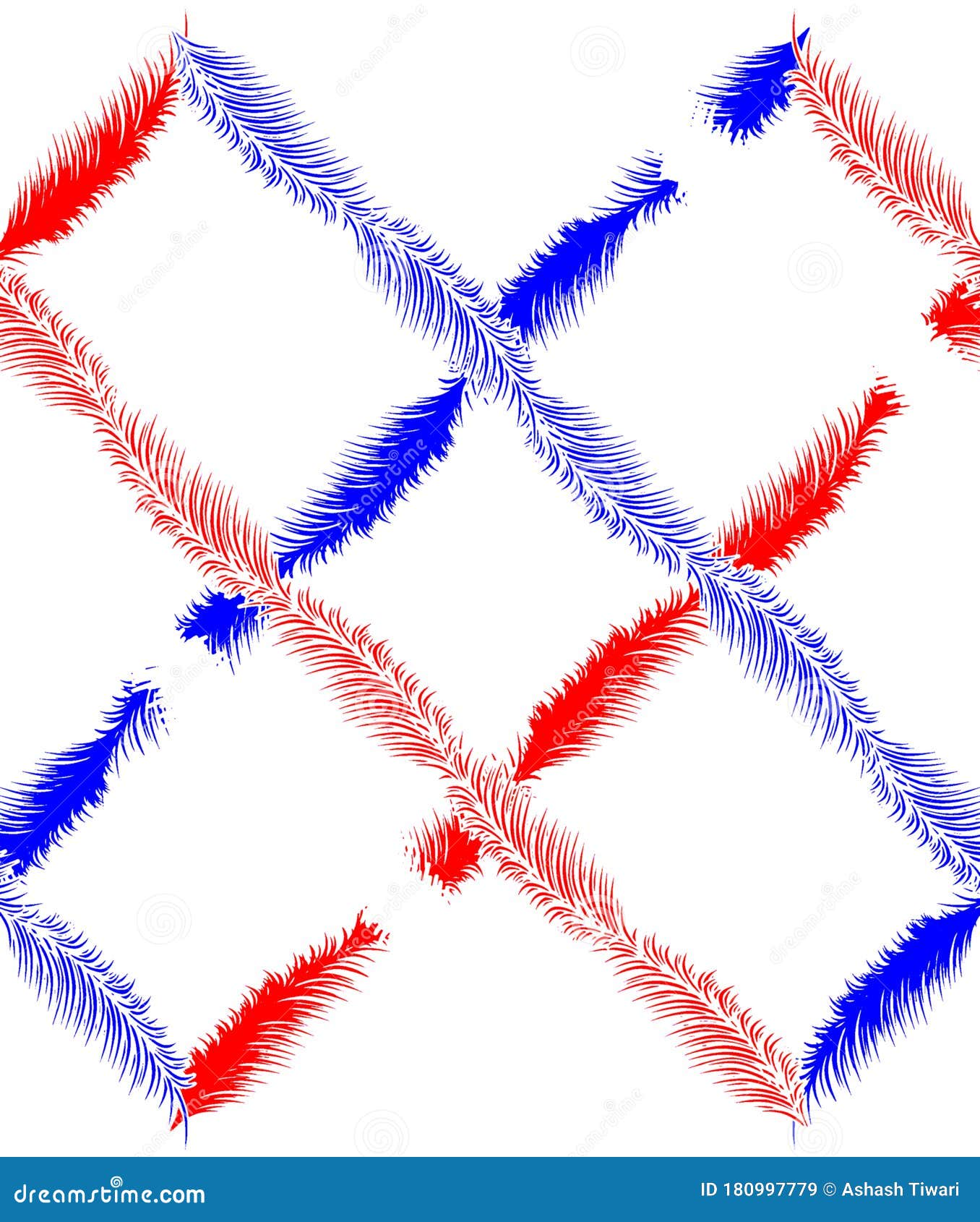 Hand Drawn Line Border Pattern with Stripes. Stock Illustration ...