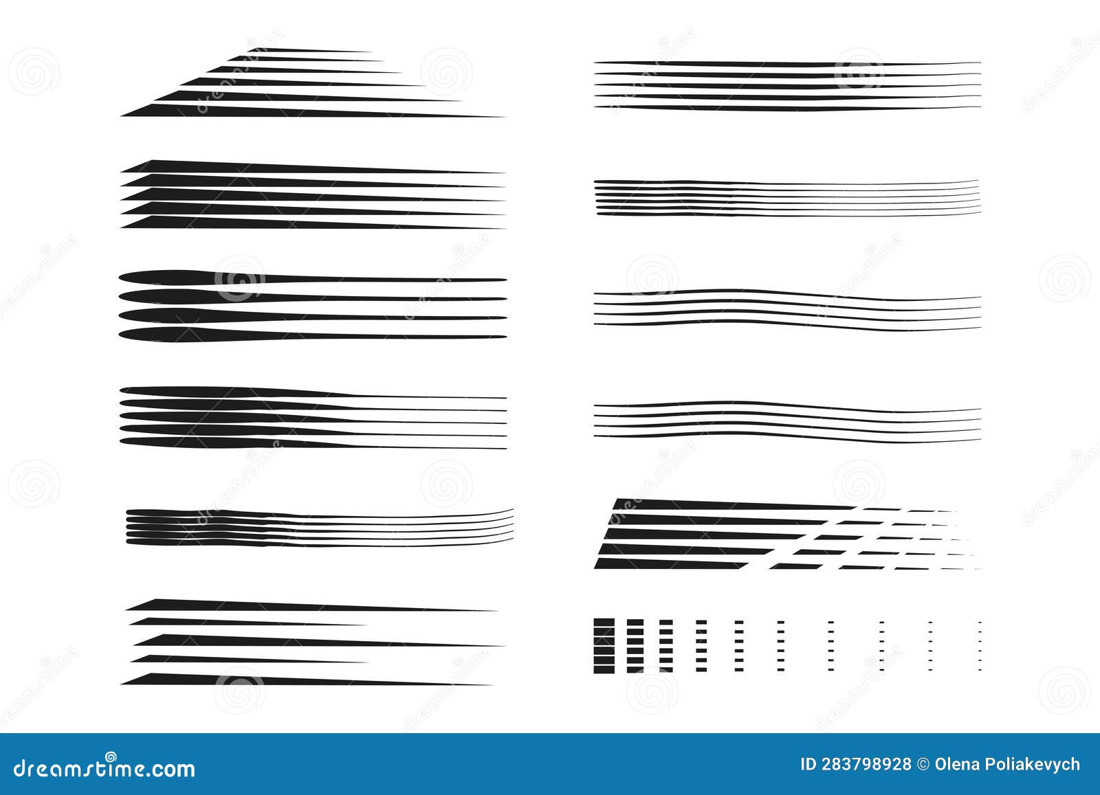 Hand Drawn Line Border Set and Scribble Design Element. Vector ...