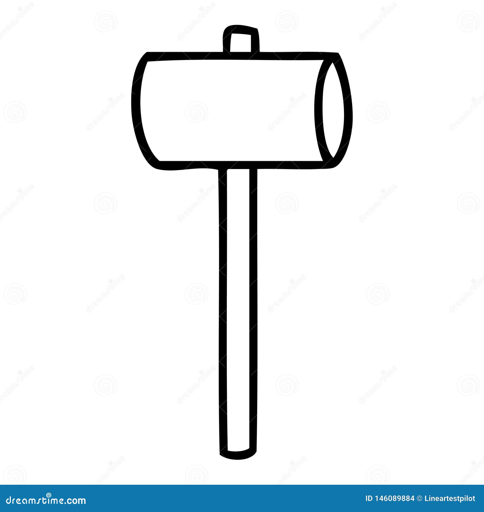 Mallet Clip Art Vector Illustartion Isolated | CartoonDealer.com #198289663