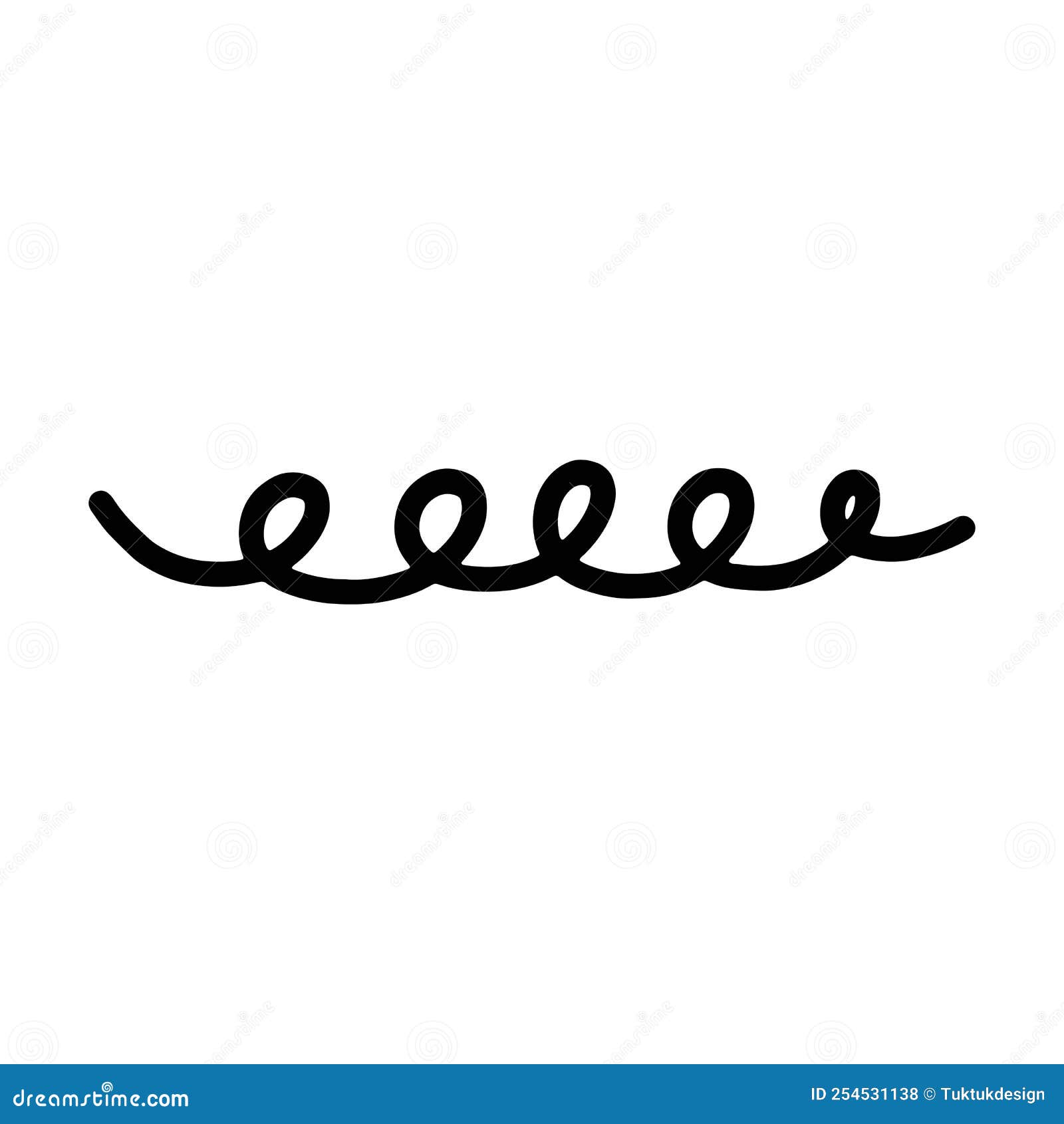 Hand Drawn Line Vintage Art Vector Doodle Underline Scribble Brush and ...