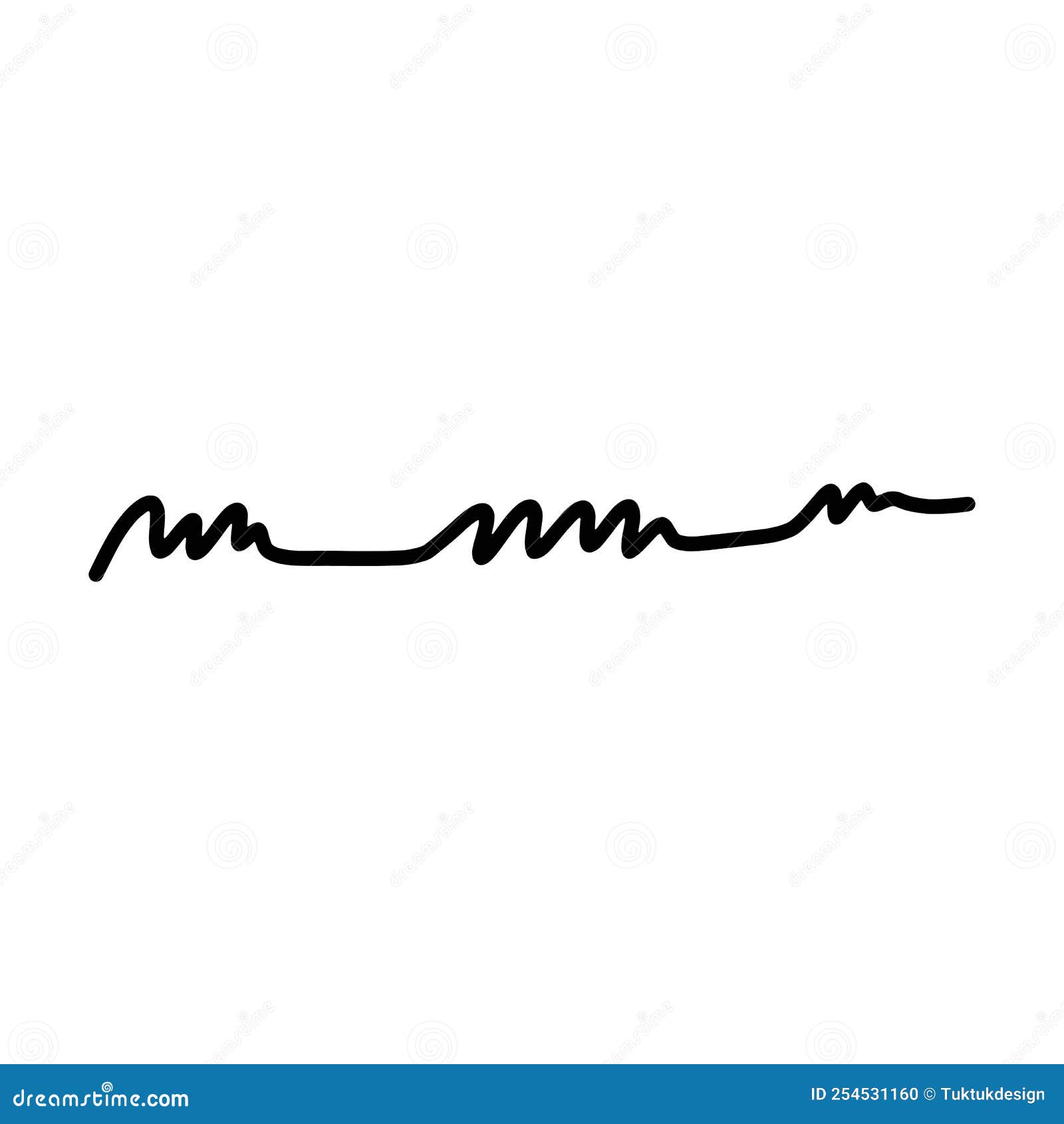 Hand Drawn Line Vintage Art Vector Doodle Underline Scribble Brush and ...