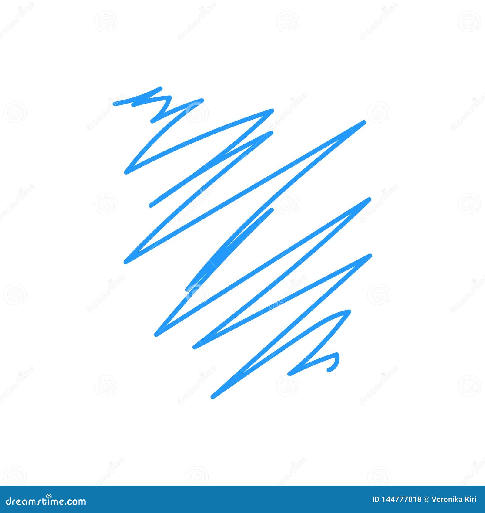 Hand Drawn Lines with Blue Marker. Abstract Background Stock ...