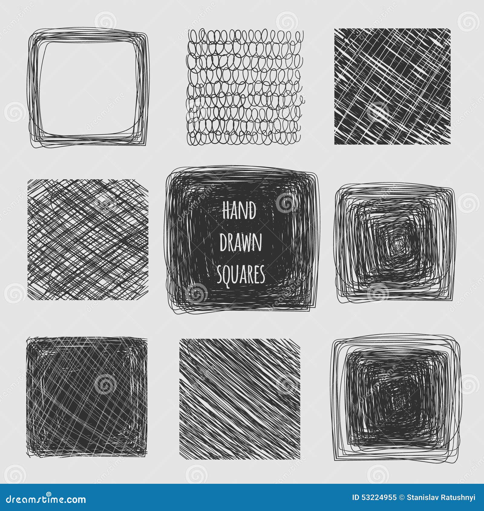 Hand drawn lines textures stock vector. Illustration of dirty - 53224955