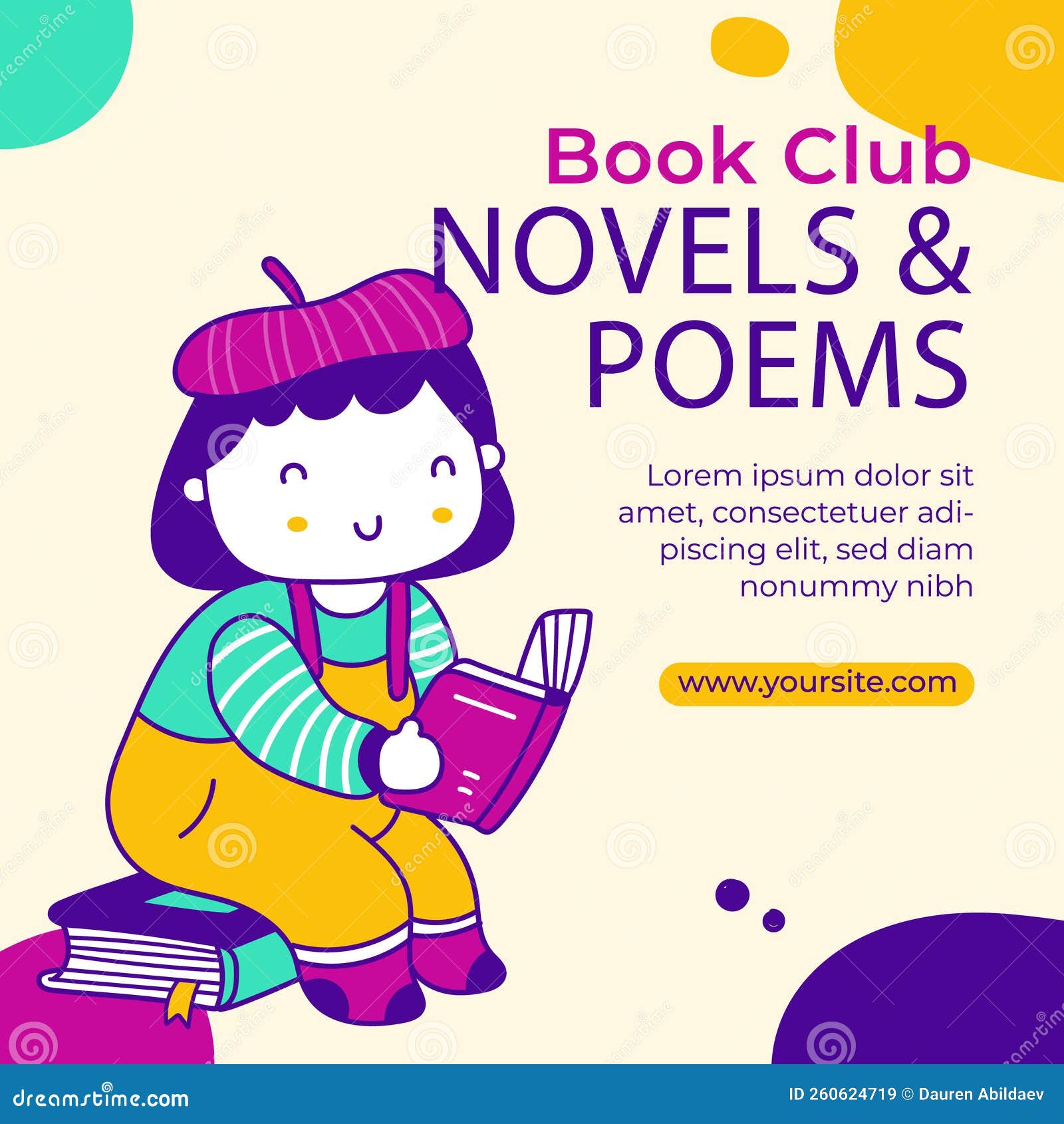 Hand Drawn Literature Posts Vector Illustration. Stock Vector ...