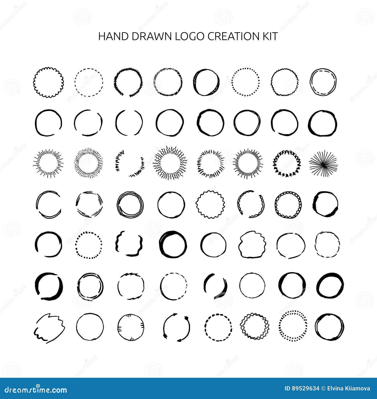 Logo Creation Process. A Group Of People Are Working On The Logo ...