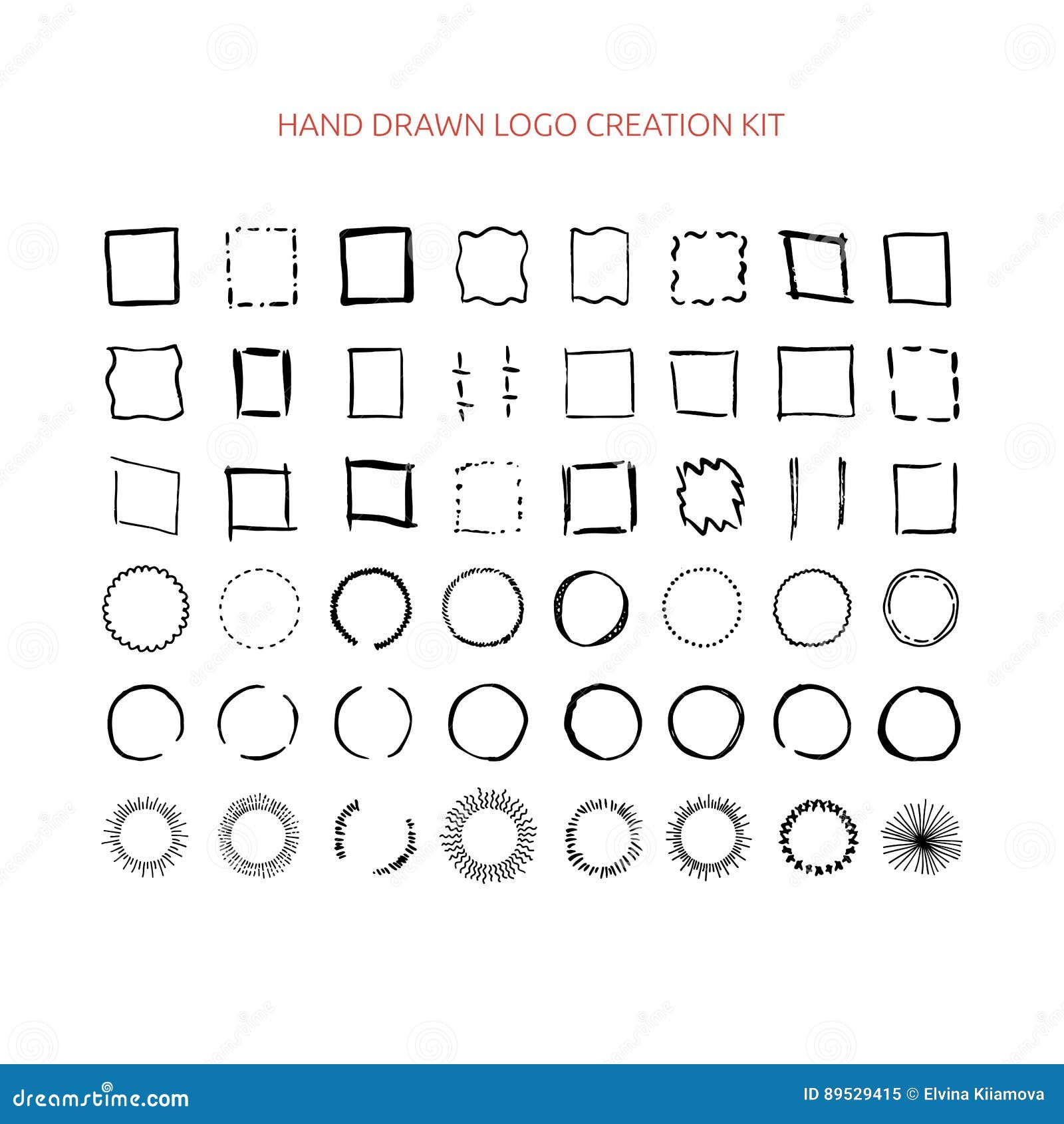 Logo Creation Process. A Group Of People Are Working On The Logo ...