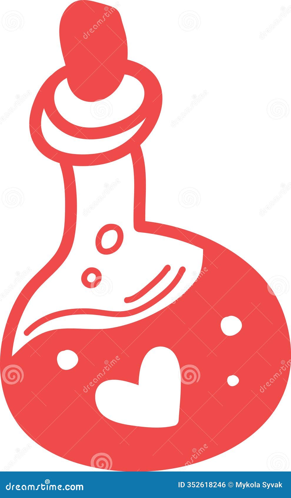 Hand Drawn Love Elixir Jar stock illustration. Illustration of icon ...