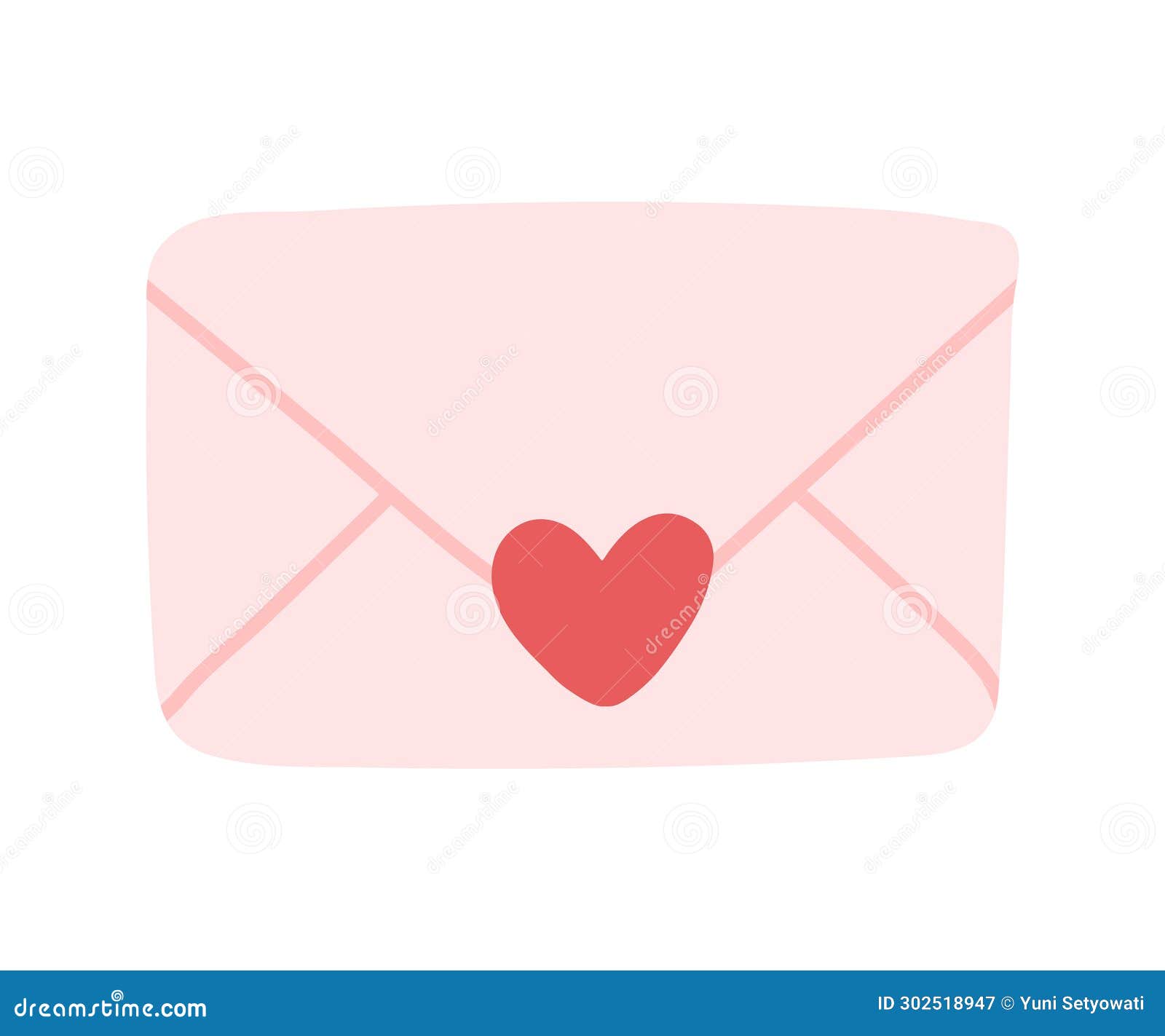 Cute Love Letter Message in Pink Envelope Icon Animated Vector ...