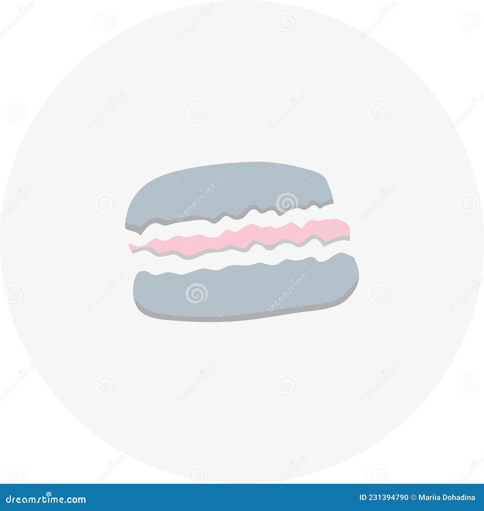 Hand-drawn Macaron. Doodle Style Vector Illustration Stock Vector ...